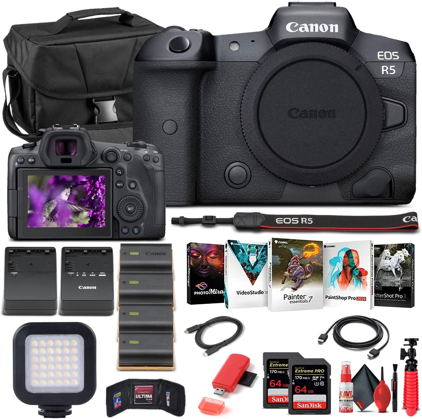 Amazon.com : Canon EOS R5 Mirrorless Digital Camera (Body Only ...