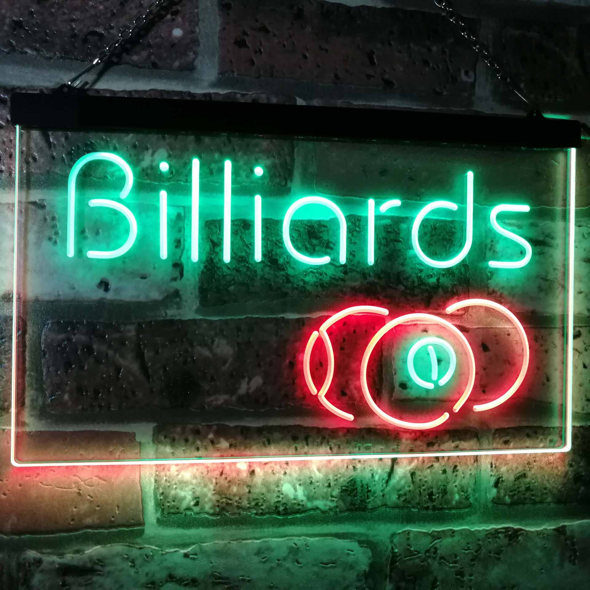 Letrero Neón LED Billar Letrero LED Neón De Billar 9 Bola - Decoración ...