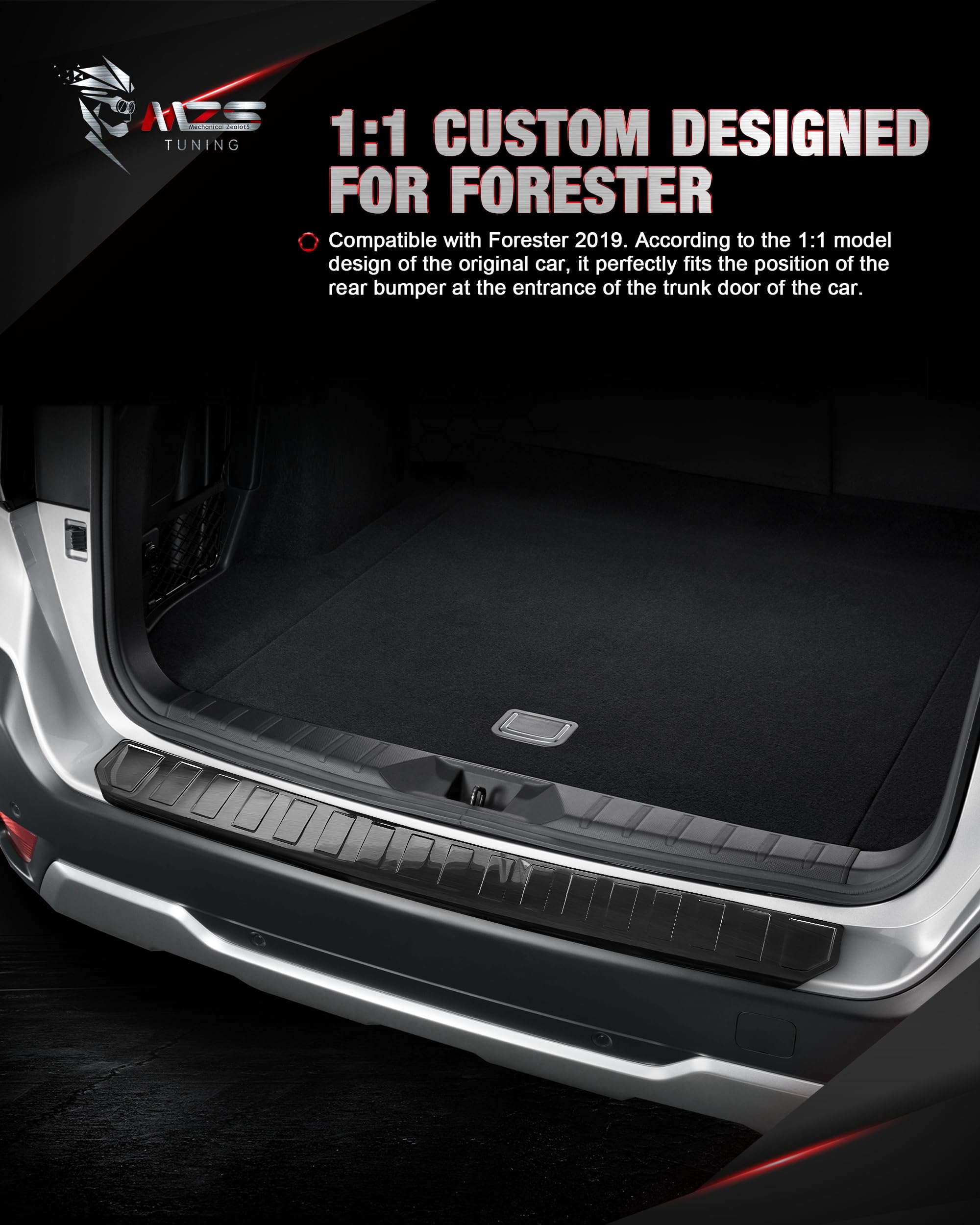 Snapklik.com : MZS Rear Bumper Protector, Replace E771SSJ000 Trunk Door ...