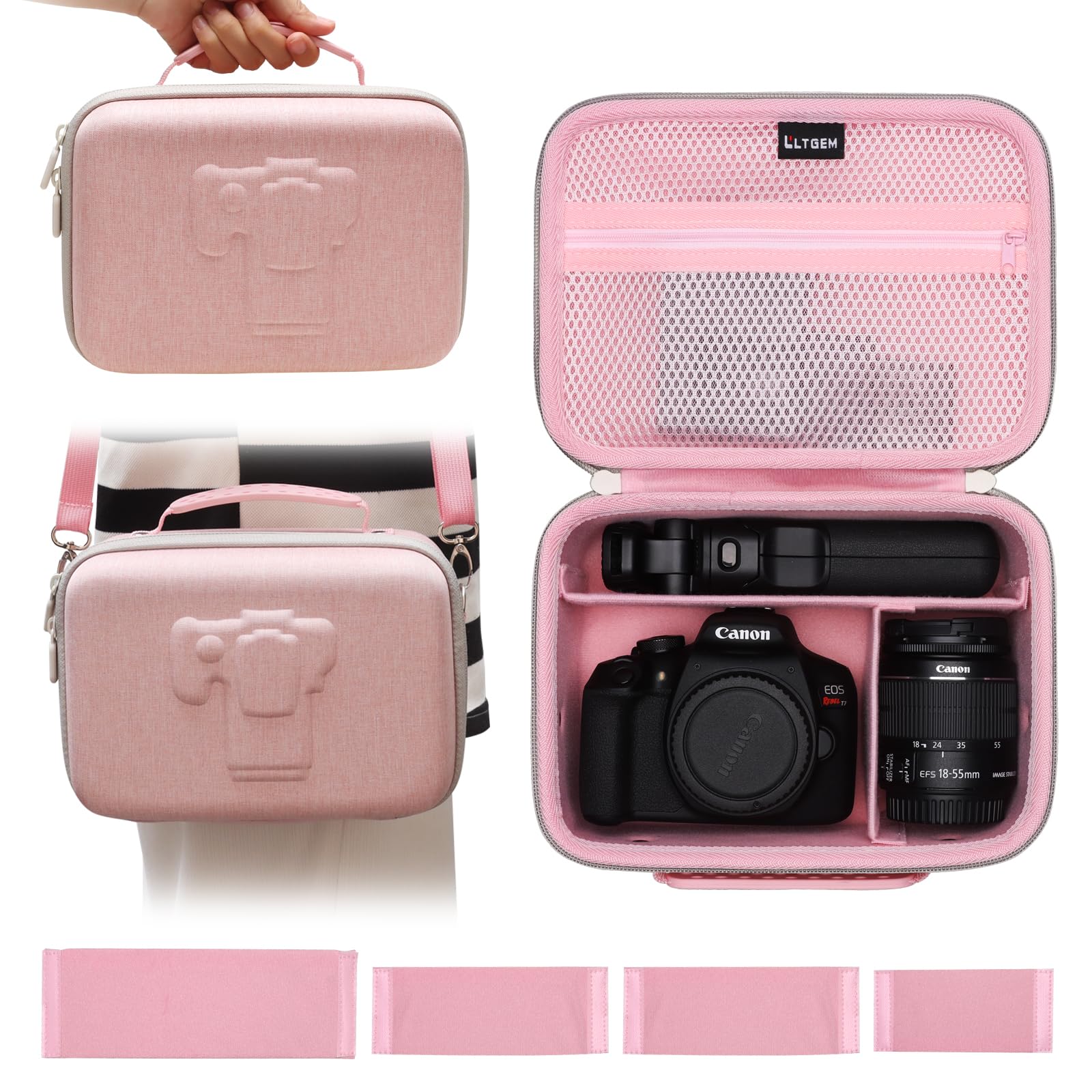 Amazon.com : Camera Case Compatible with Canon EOS Rebel T7 / R100 / R50 / R5 / R6 Mark II / R7 ...