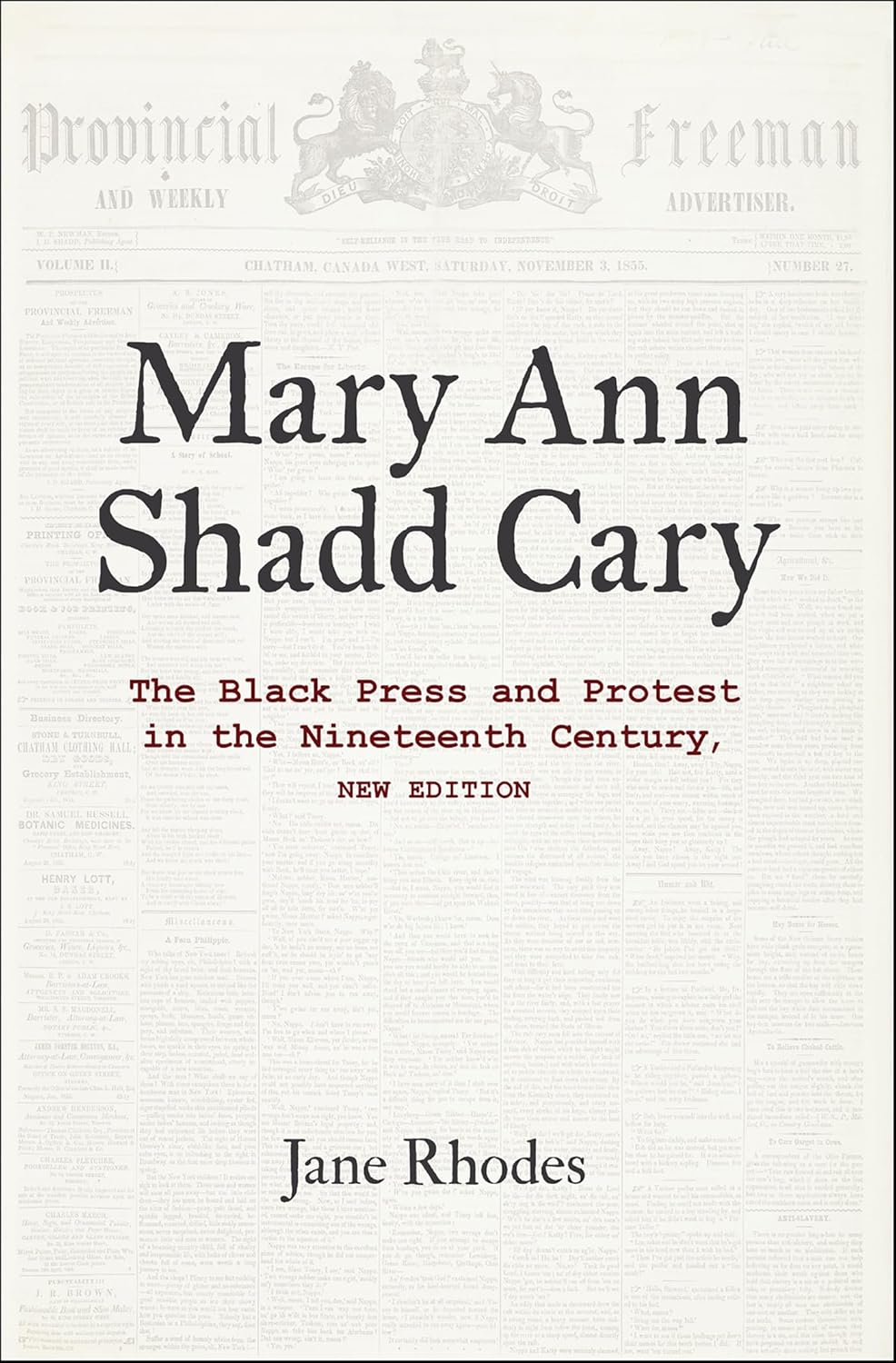Amazon.com: Mary Ann Shadd Cary: The Black Press and Protest in the ...