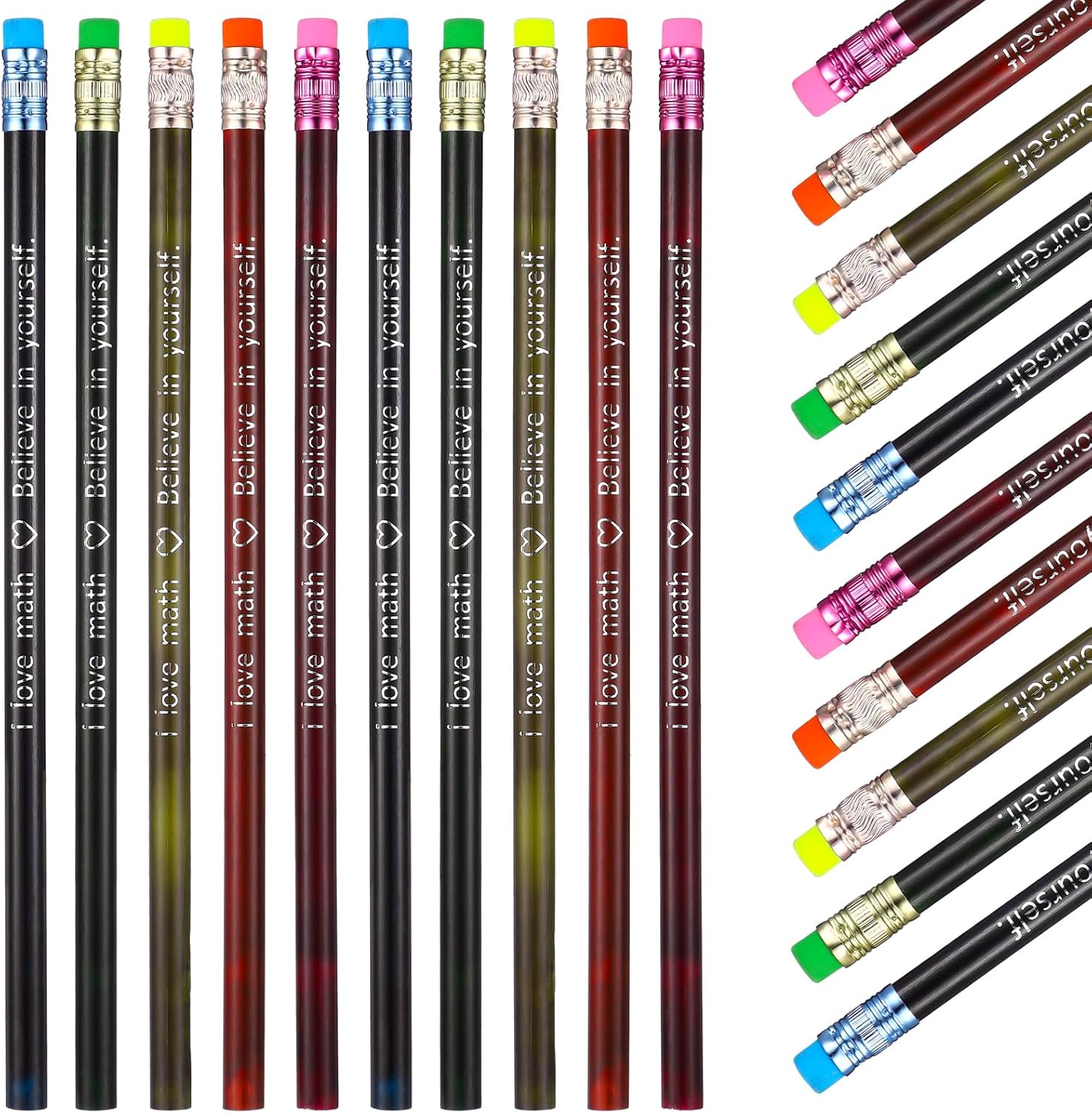 Amazon.com: Colarr 48 Pcs Math Pencils - Motivational & Inspirational ...