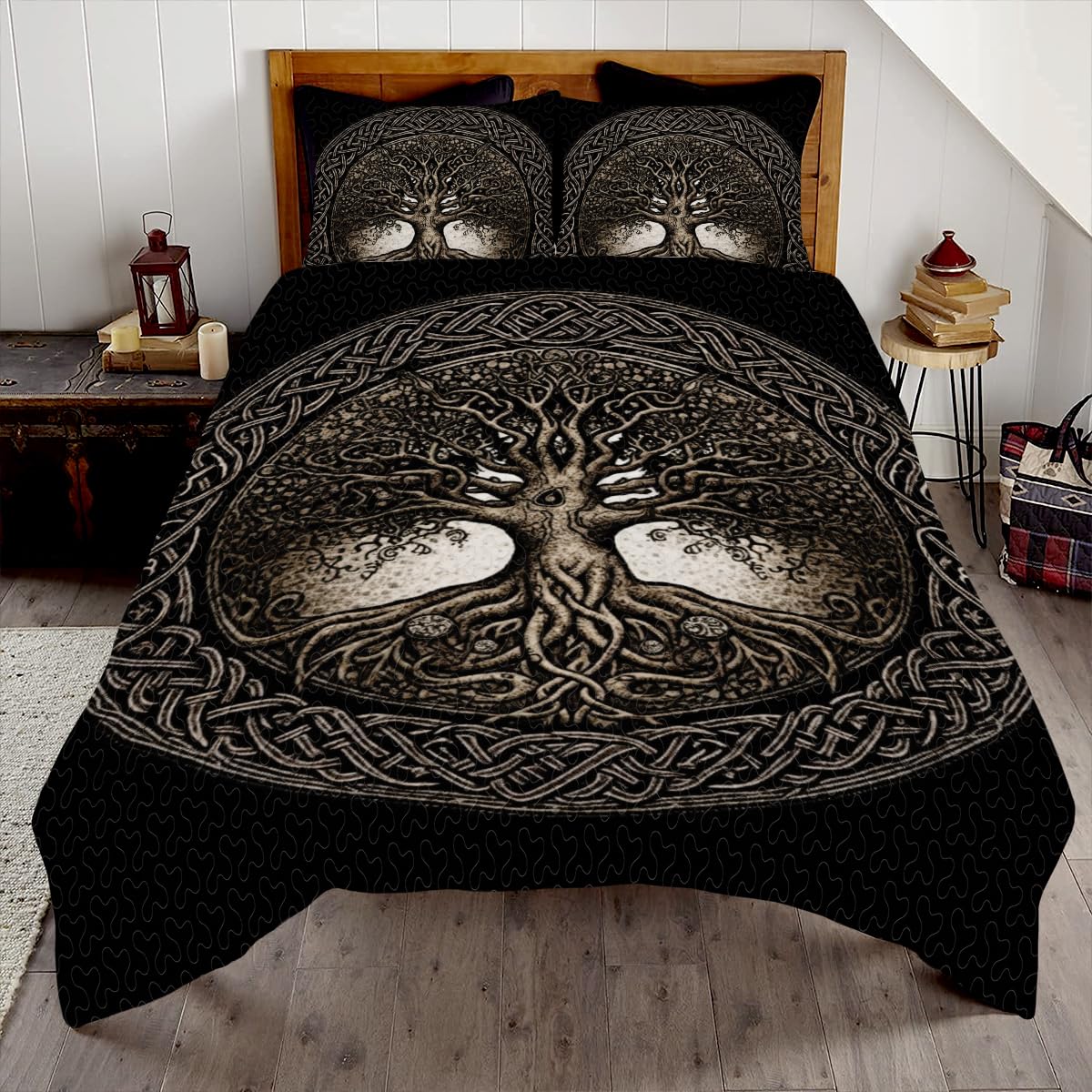 Amazon.com: SATIGI Tree of Life Bedding, Custom Tree of Life Quilt ...