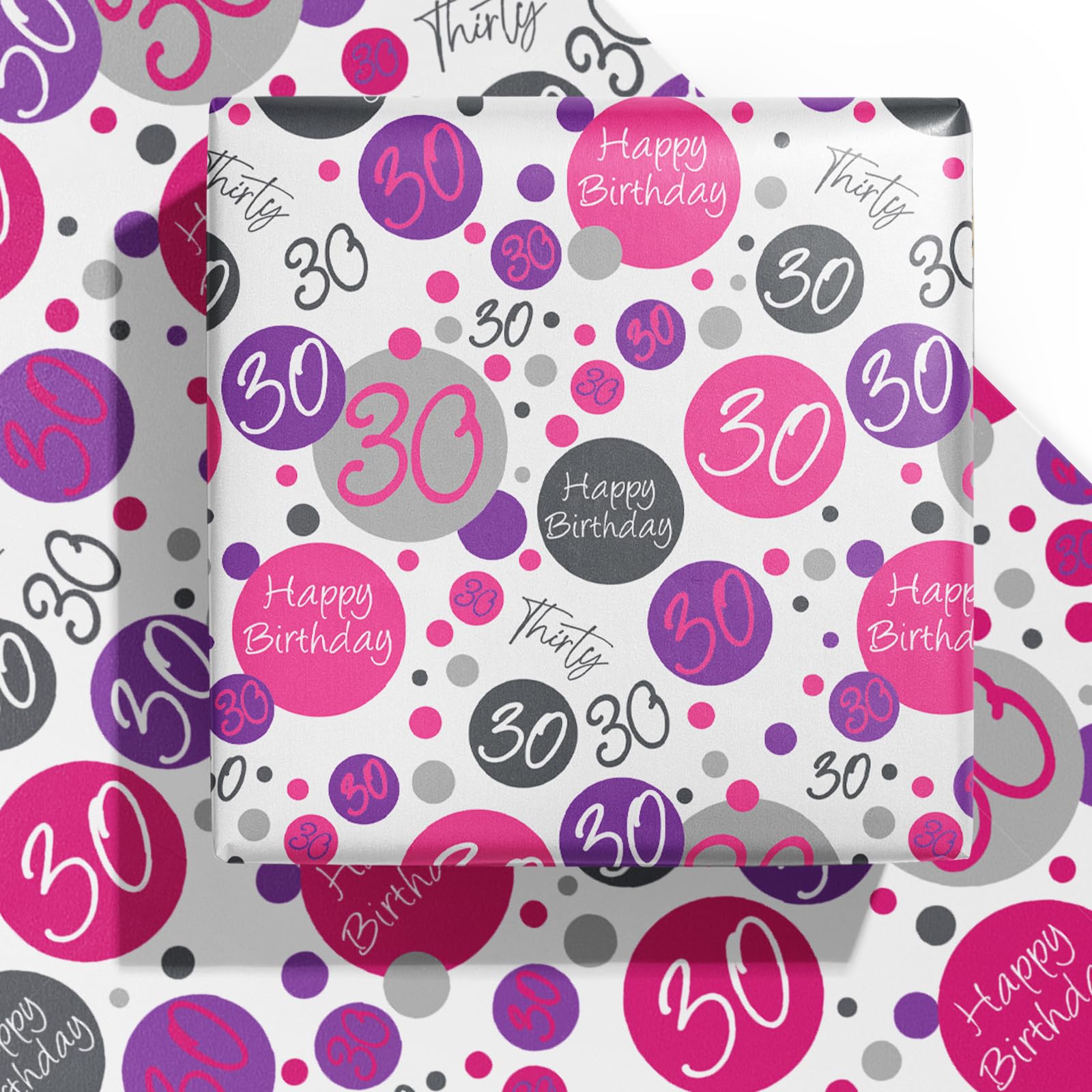 Amazon.com: WRAPAHOLIC Birthday Wrapping Paper Sheet - 6 Sheets Pink ...