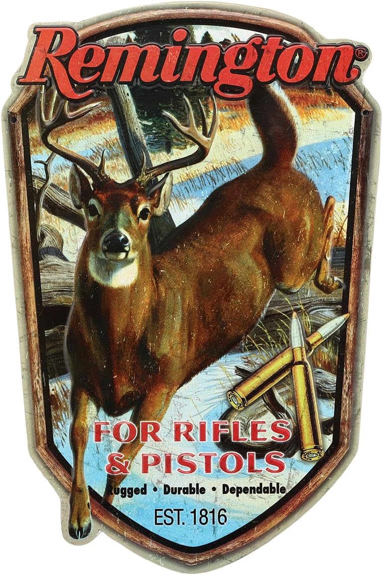 Amazon.com: KENSILO Bar Vintage Retro Metal Tin Sign Winchester Fish ...