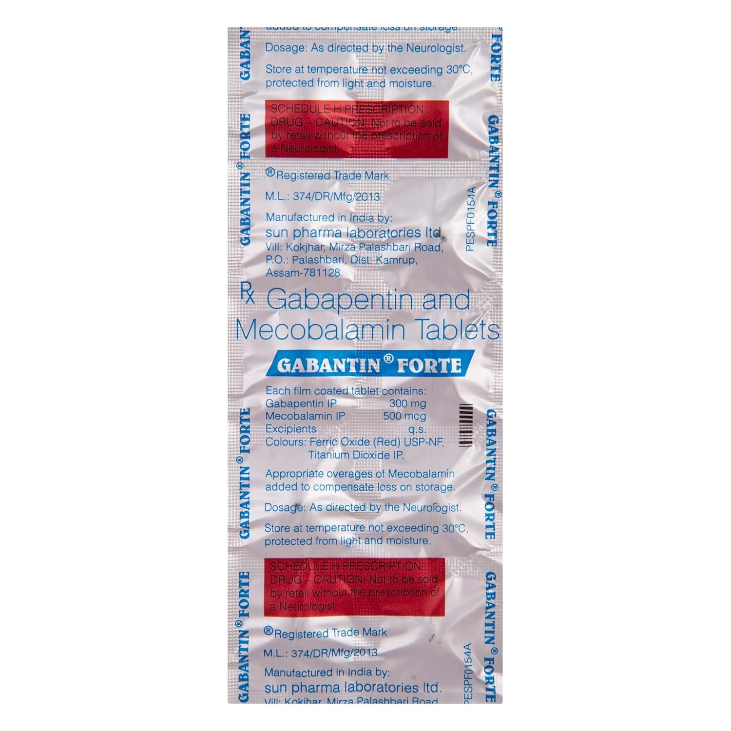 Gabantin Forte - Strip of 10 Tablets : Amazon.in: Health & Personal Care
