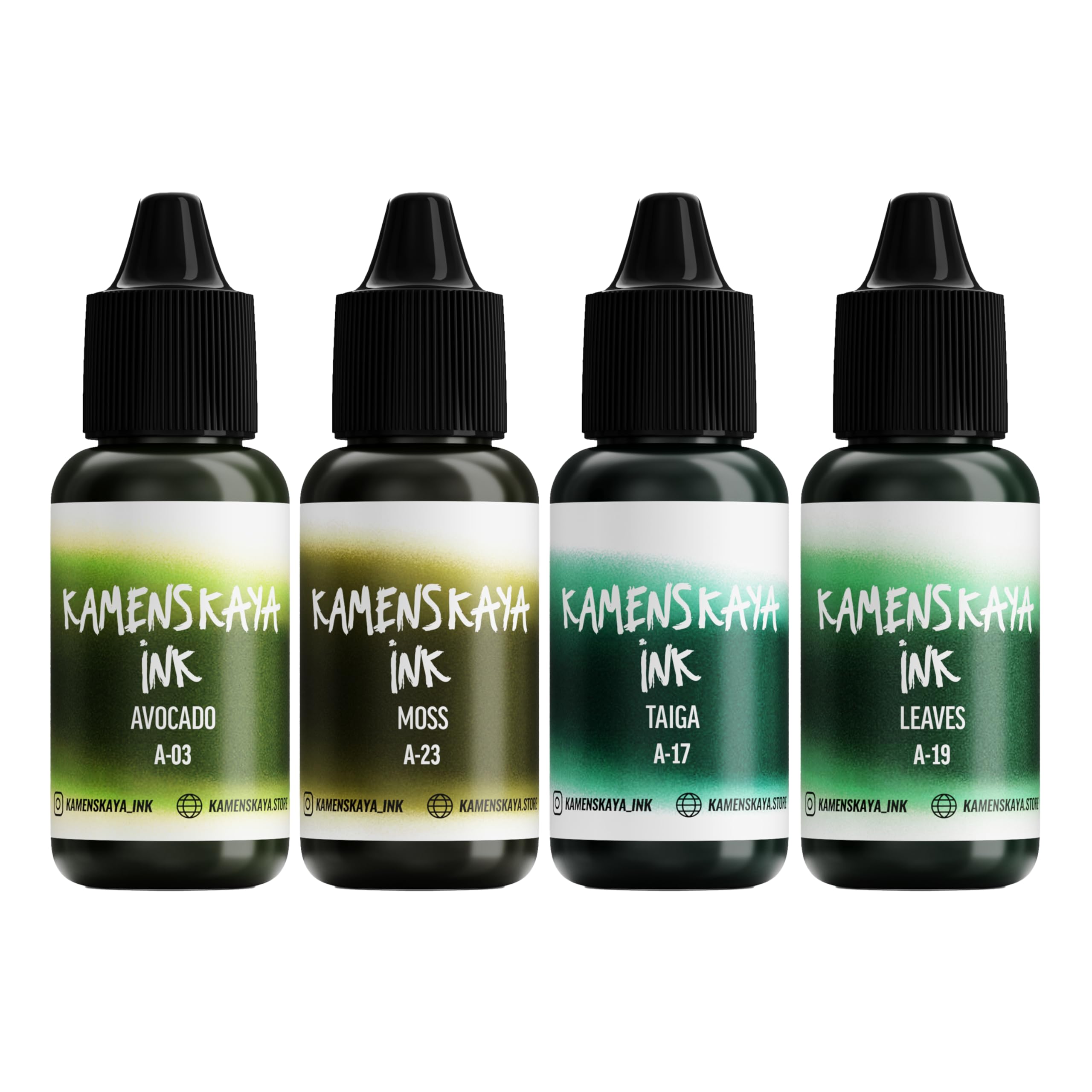 Amazon.com : KAMENSKAYA Alcohol Ink Set #17: Matched Color Combination ...