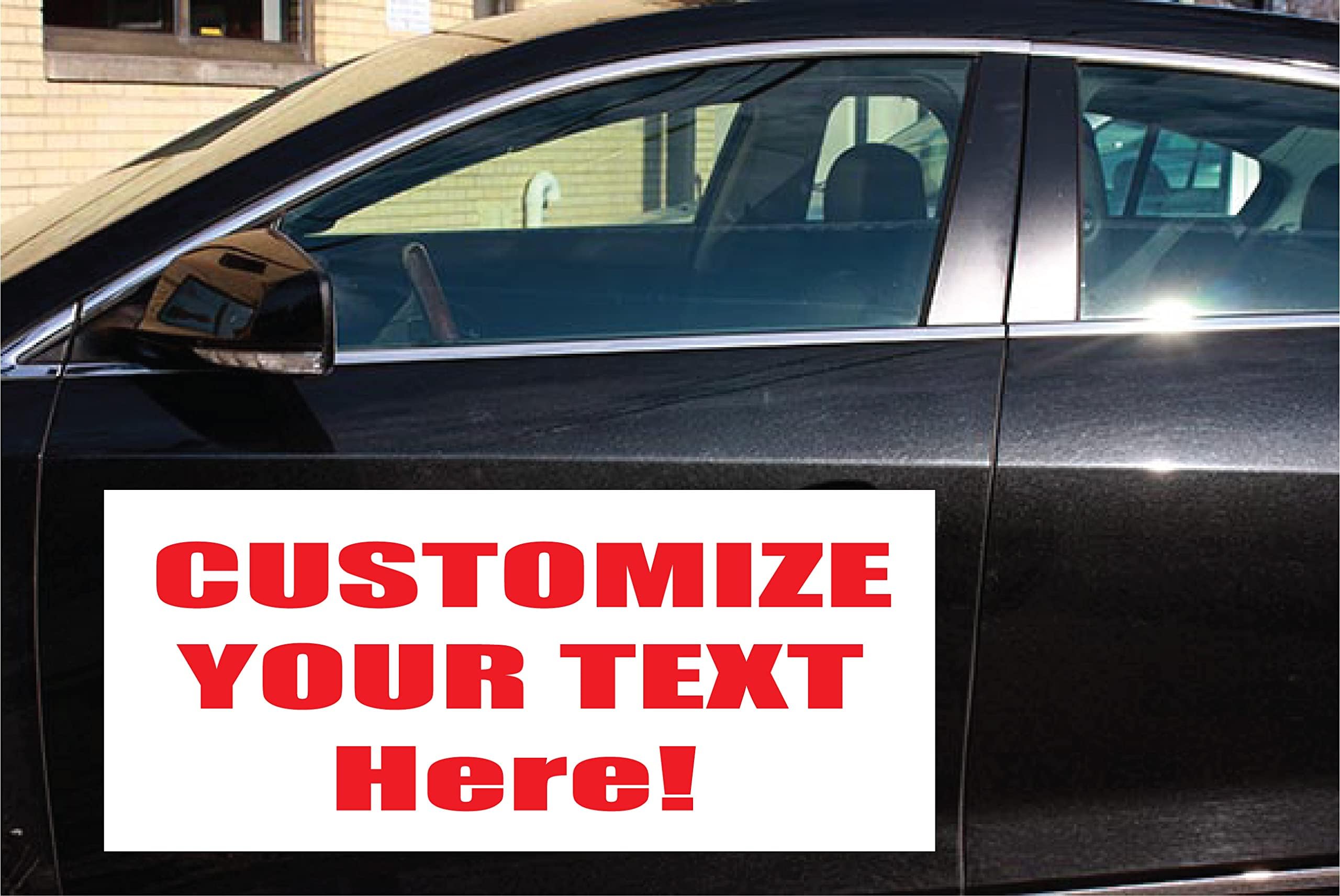 Amazon.com: 2pc 12x24 Custom Full Color Magnetic Car Signs, Ready in ...