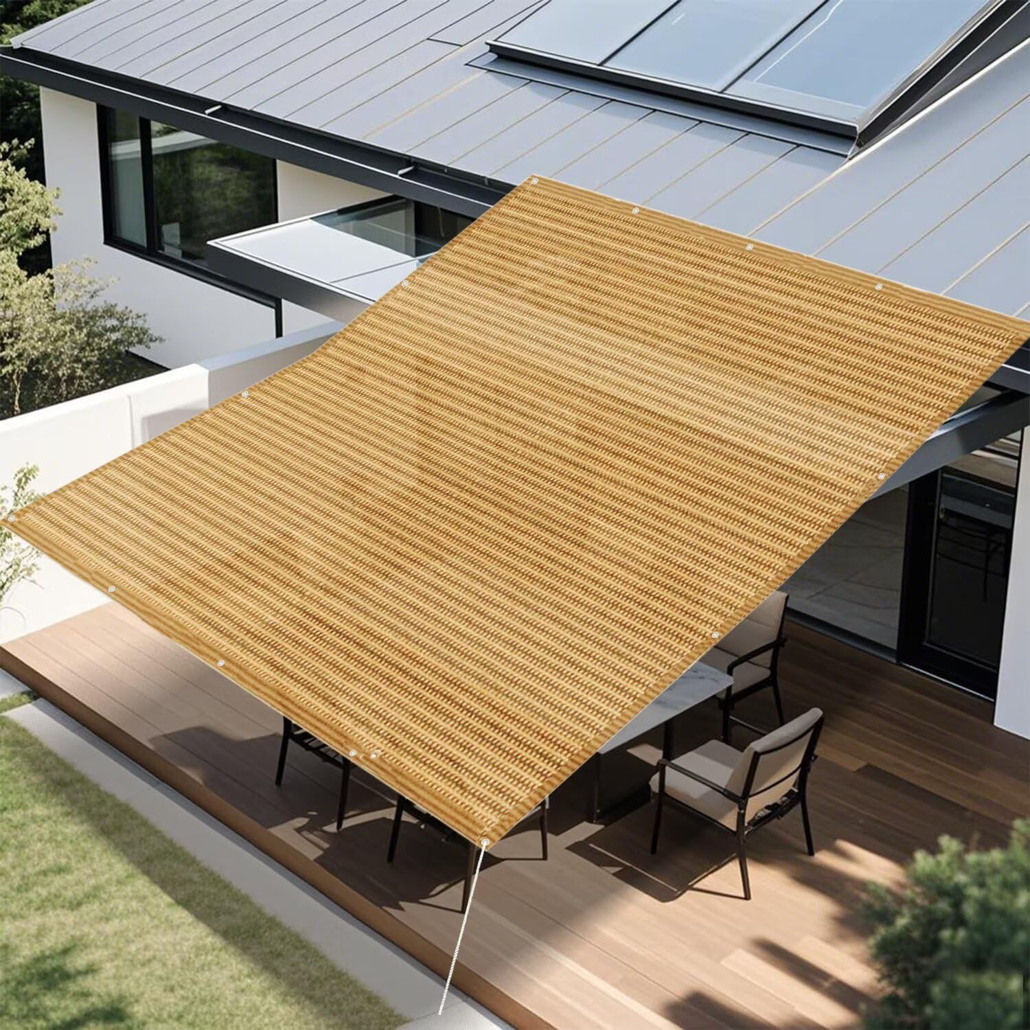 Amazon.co.jp: Foxdeban Sun Shade, Awning, Breathable Cool Shade, Blindfold, For Veranda, Garden ...