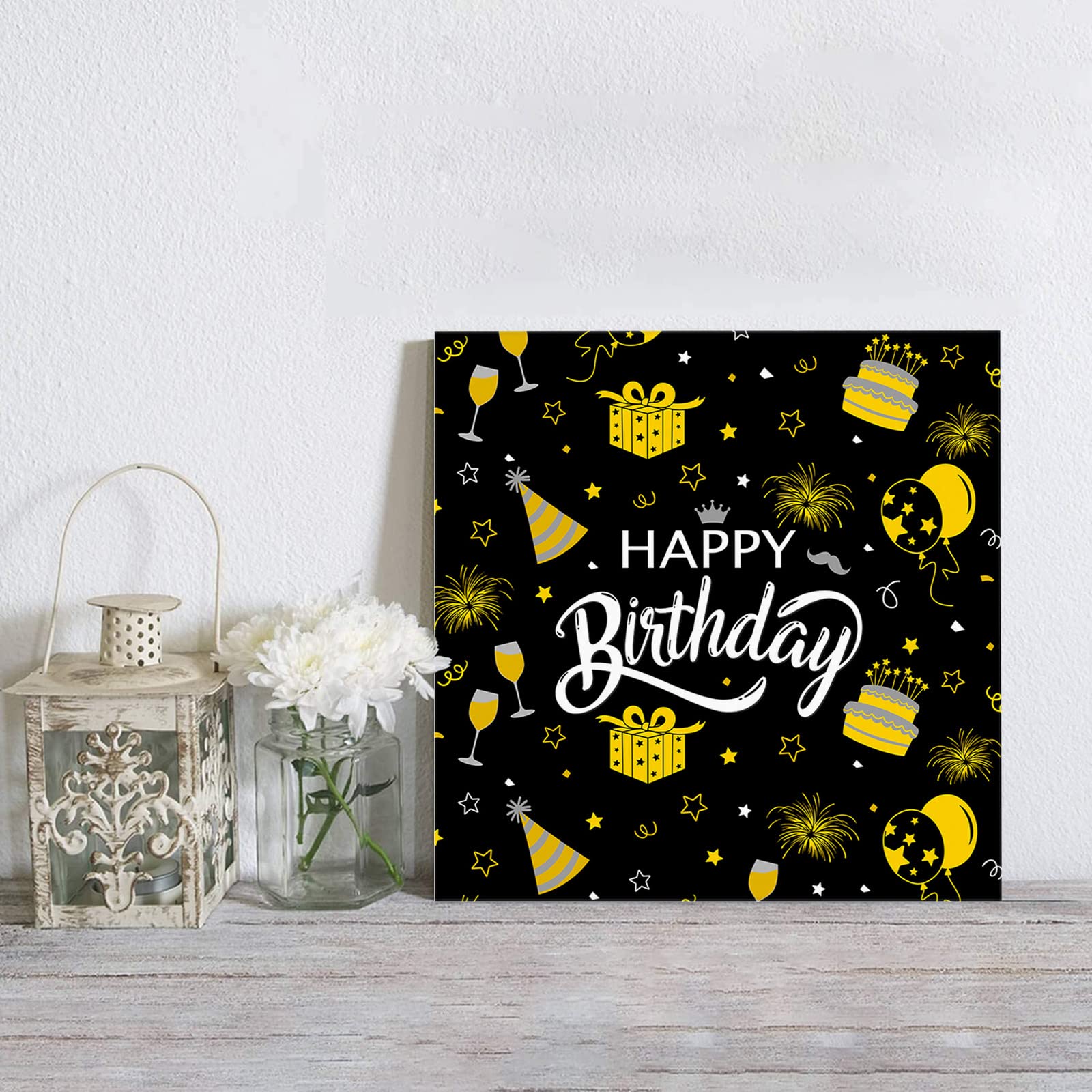 Happy Birthday Painted Canvas