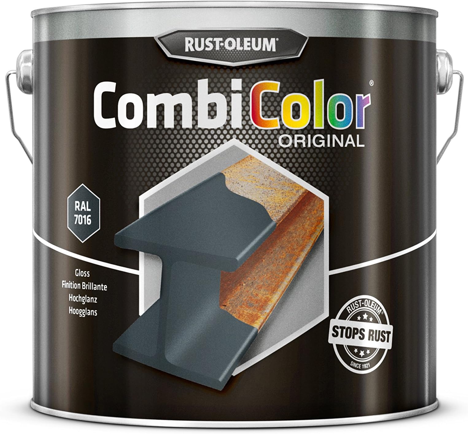 Rustoleum CombiColor 7379 Gloss Black Ral 9005 2.5 Litre [Misc ...