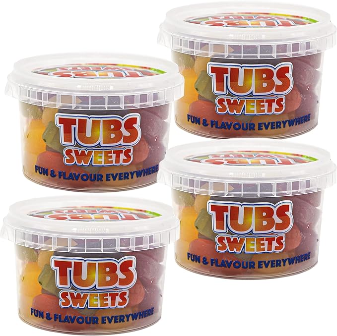 Tubs Sweets Wine Gums Sweets Tub - Retro Jelly Sweets With a Nostalgic ...