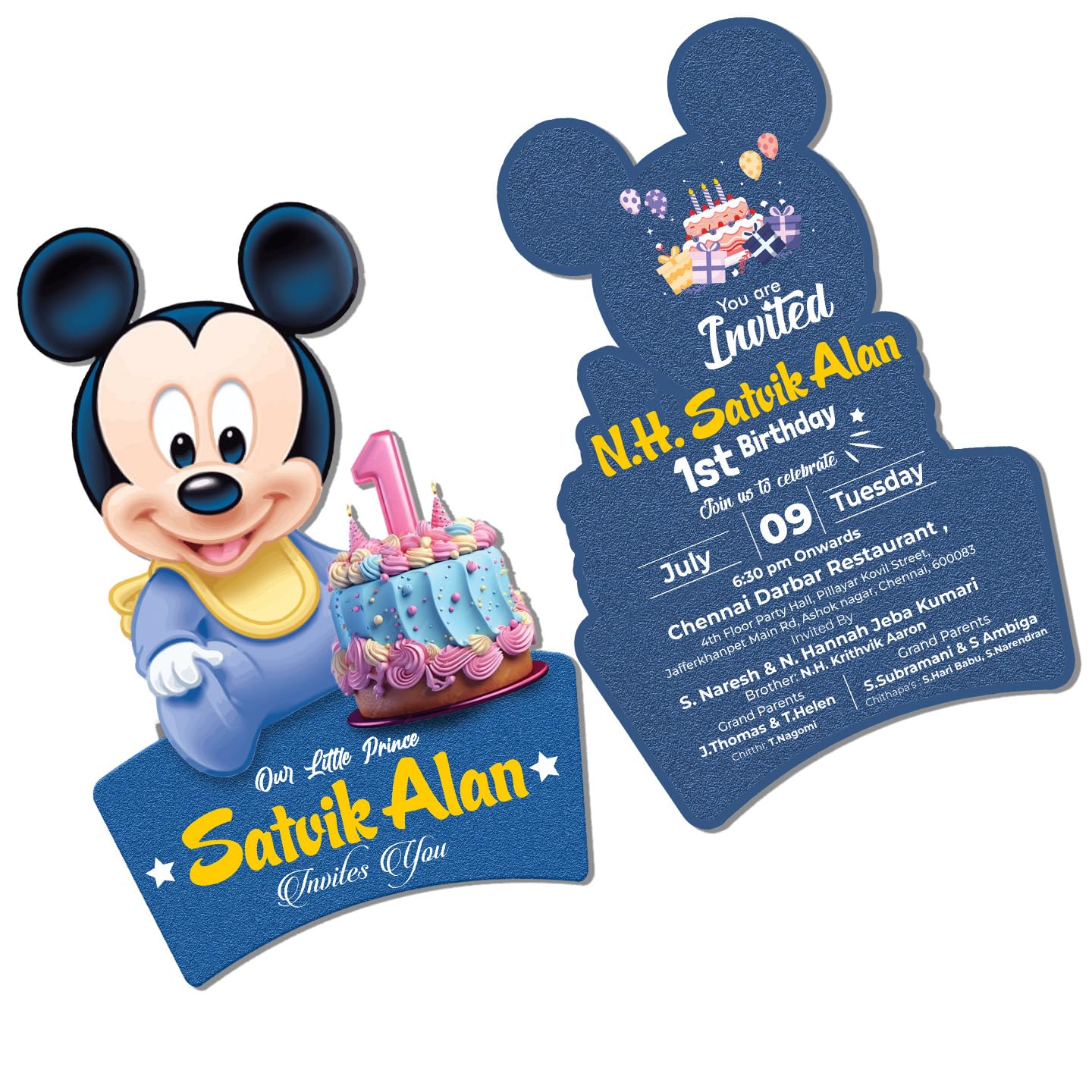 Mickey Mouse Clubhouse Birthday Invitations Template Mickey Mouse