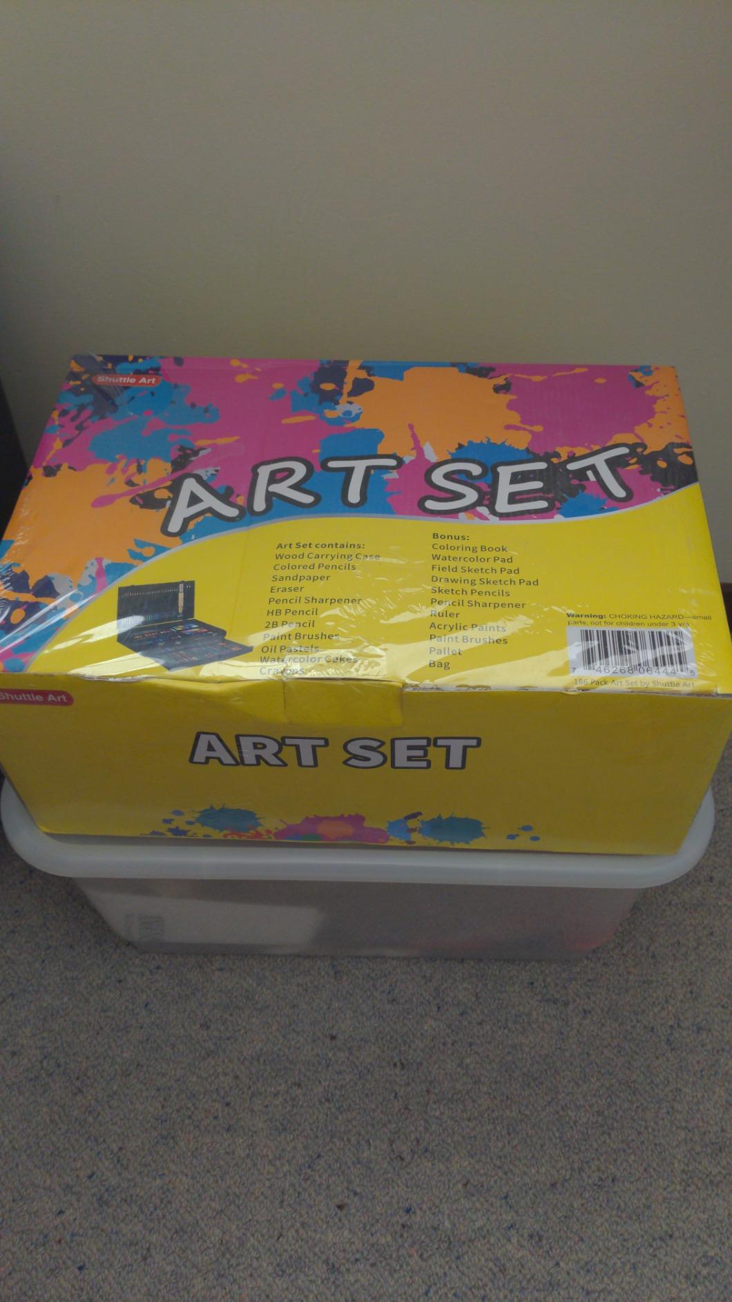 Shuttle Art 149 Piece Deluxe Art Set, Art Supplies in Wooden Case ...