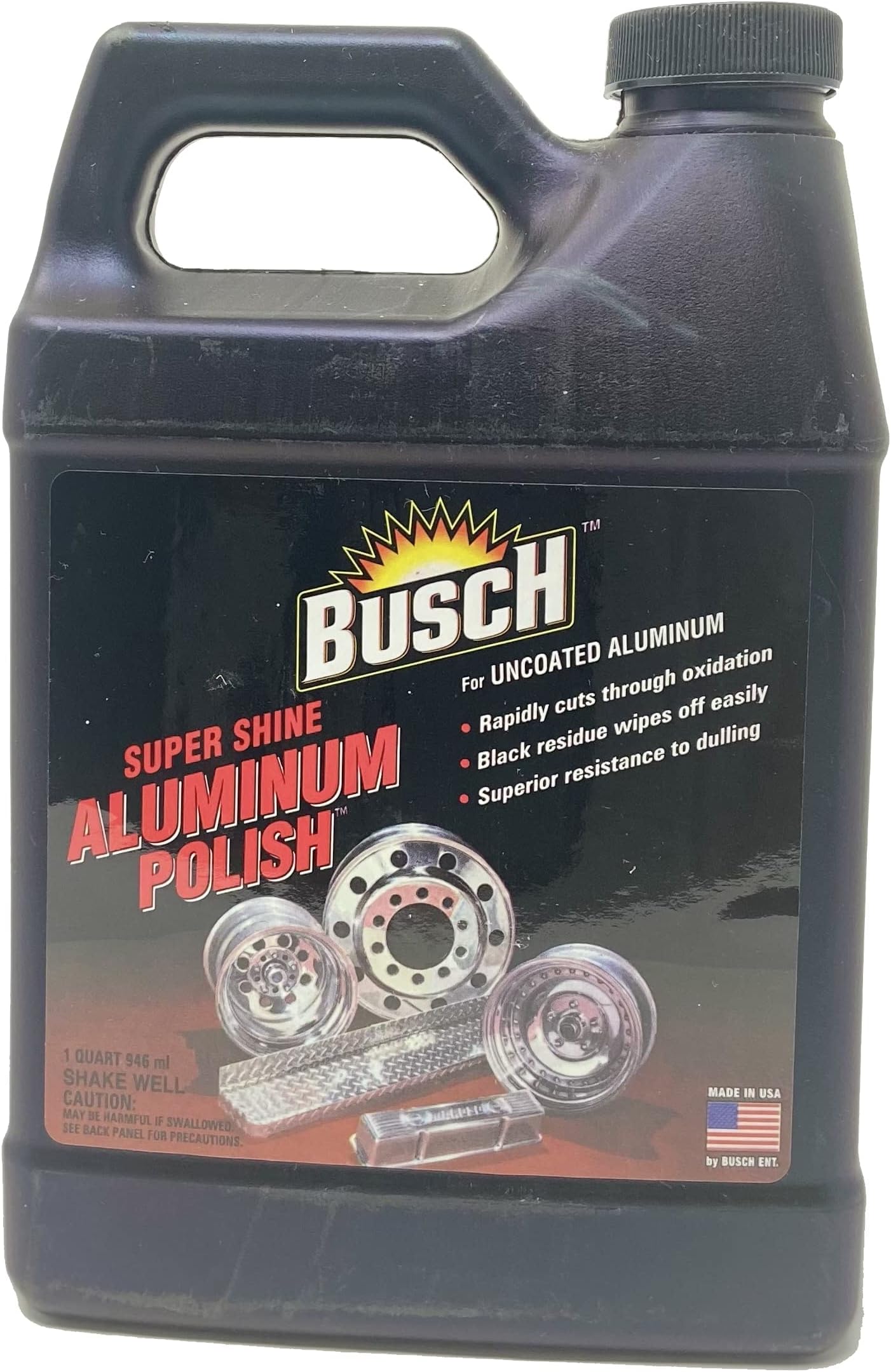 Busch Aluminum Polish Super Shine for uncoated Aluminum - 32oz : Amazon ...