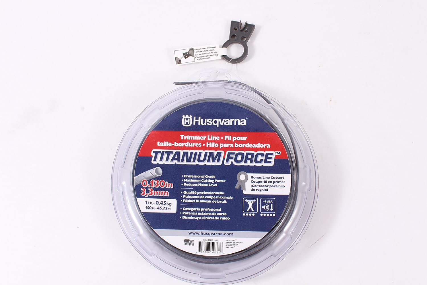 Husqvarna Titanium Force String Trimmer Line .130" 1 lb Donut : Amazon ...