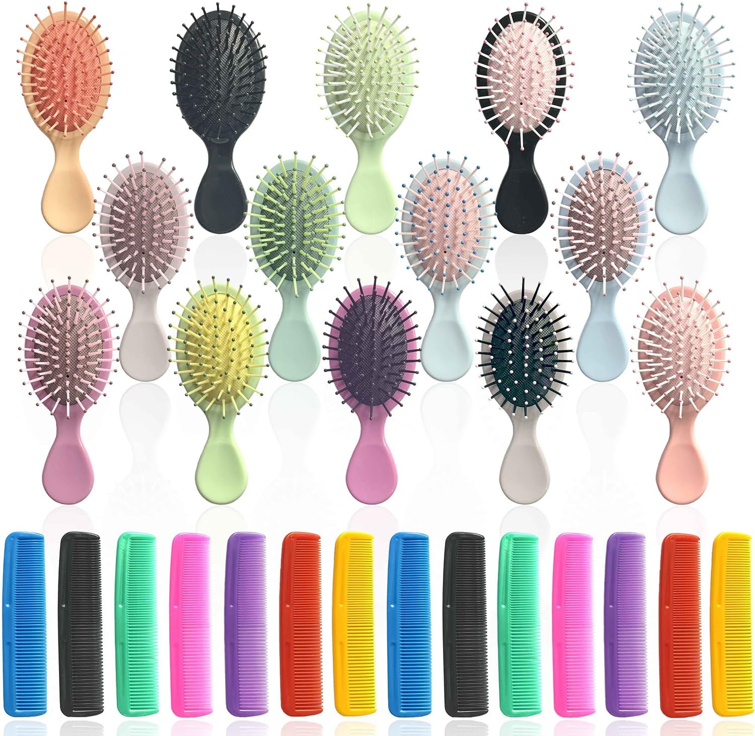 Amazon.com : 56 Pieces Mini Hair Brush, Detangling Hair Combs Set ...