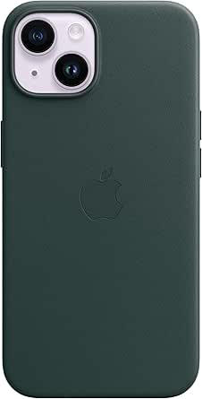 Amazon.com: Apple iPhone 14 Plus Leather Case with MagSafe - Forest Green : Cell Phones ...