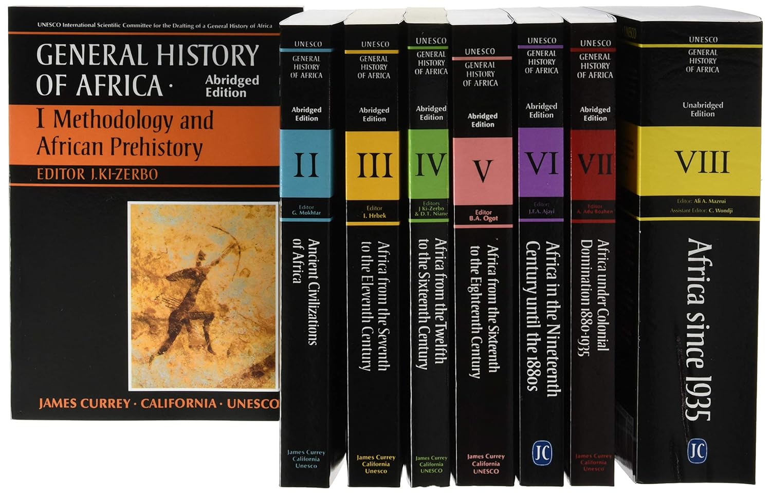 General History of Africa Complete Set of Vols 1-8 [8 volume set ...