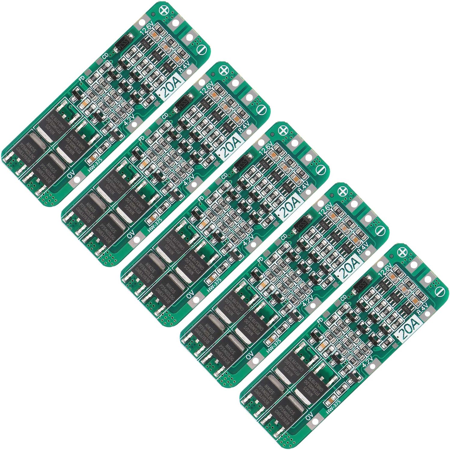 Amazon.com: ACEIRMC 5pcs 3S 20A Li-ion Lithium Battery 18650 Charger ...