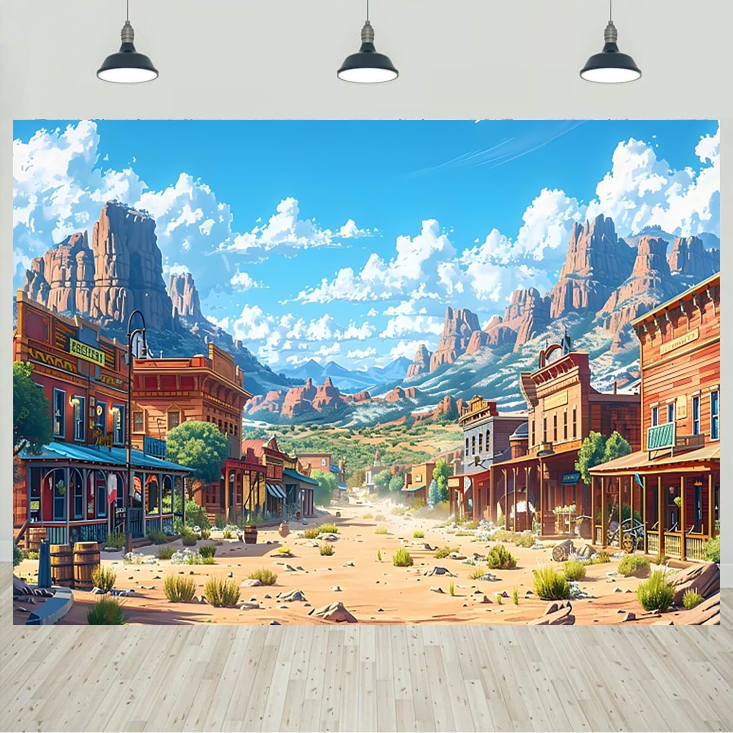 Amazon.com : 7x5ft Western Backdrop Wild West Theme Cowboy Birthday ...