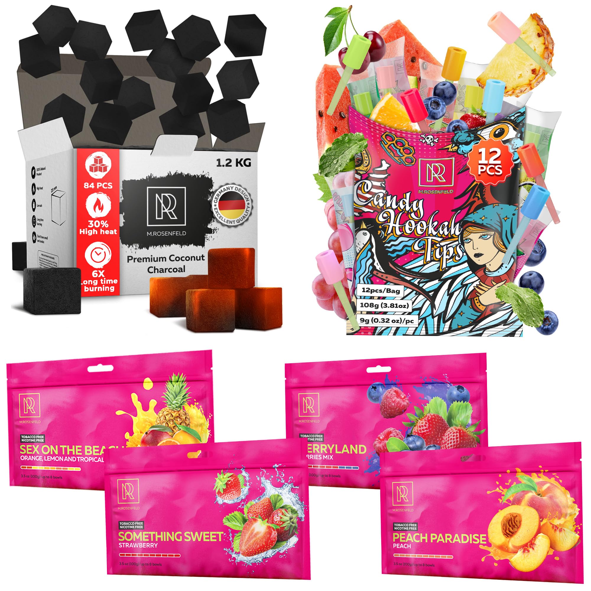 Amazon.com: Candy Hookah Tips - 12 pcs & 84 pcs Hookah Charcoal Hookah ...