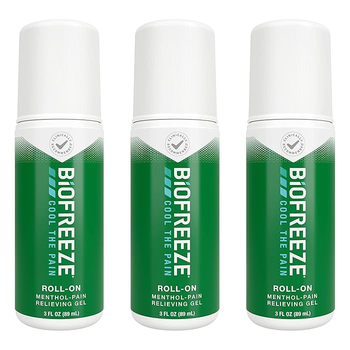 Buy Biofreeze Roll-On Pain-Relieving Gel 3 FL OZ, Green (Pack Of 3 ...