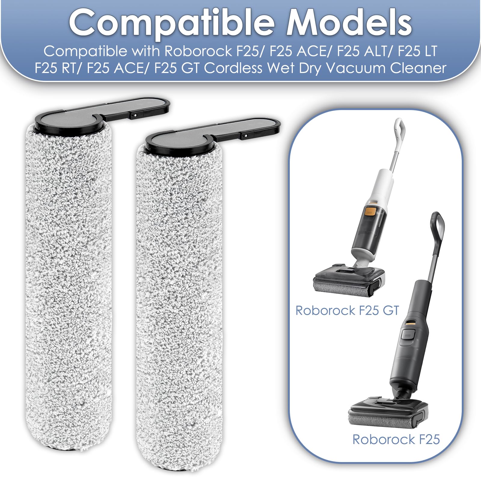 Snapklik.com : (2 Pack) F25 Replacement Brush Rollers Compatible