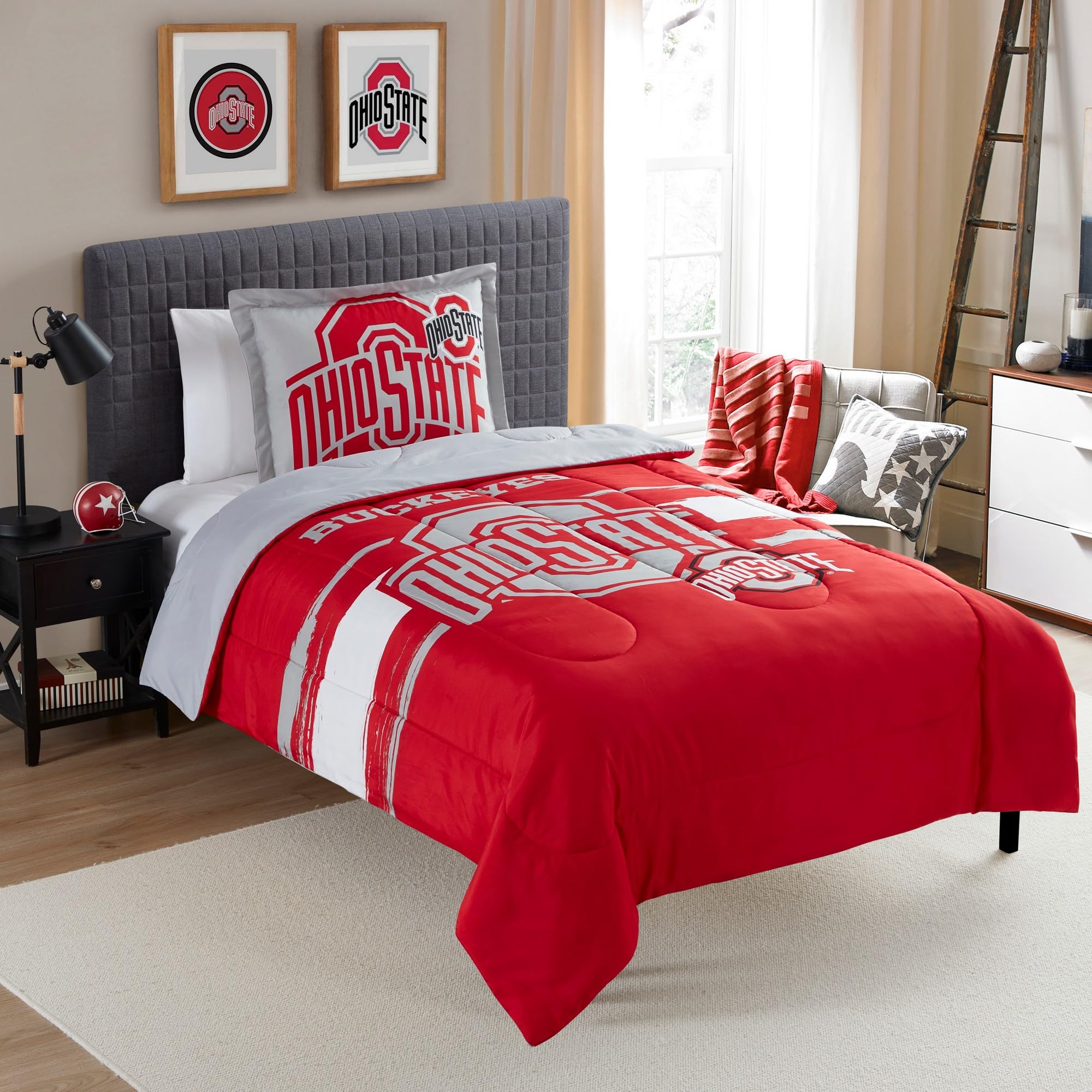 Amazon.com: NORTHWEST NCAA Ohio State Buckeyes Comforter & Sham Set ...