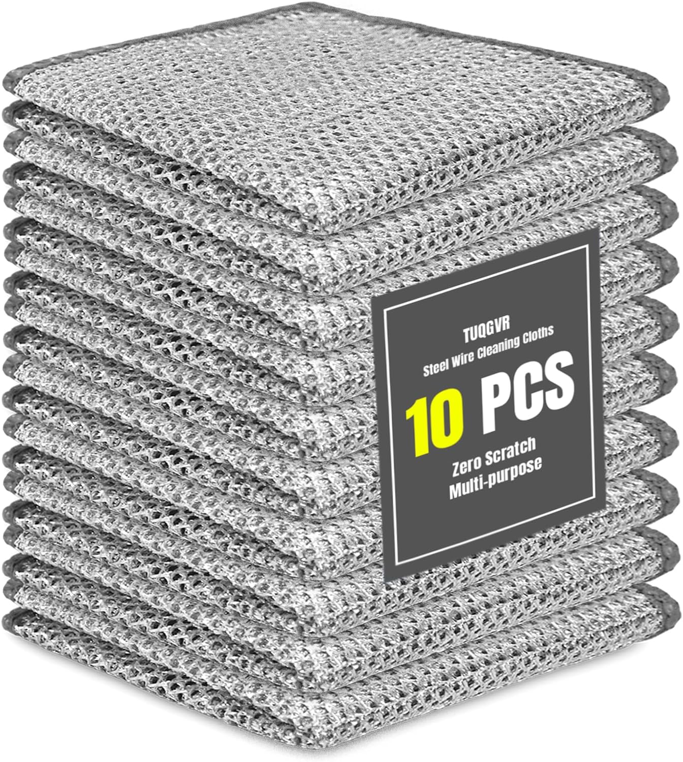 Amazon.com: KZAER Multipurpose Wire Dishwashing Rags for Wet and Dry ...