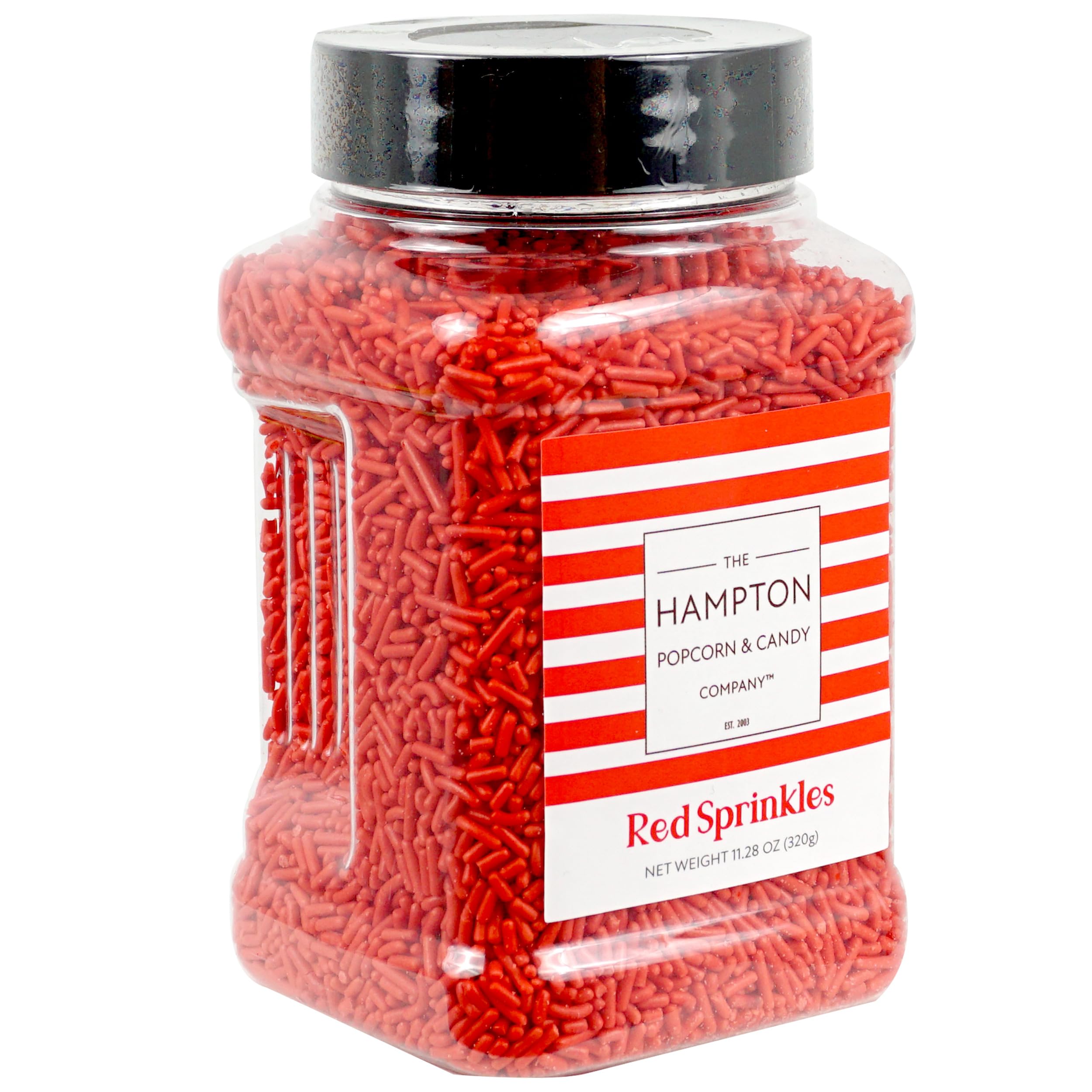 Amazon.com: Red Sprinkles Jimmies 11.28 oz, Red Sprinkles For Cake ...