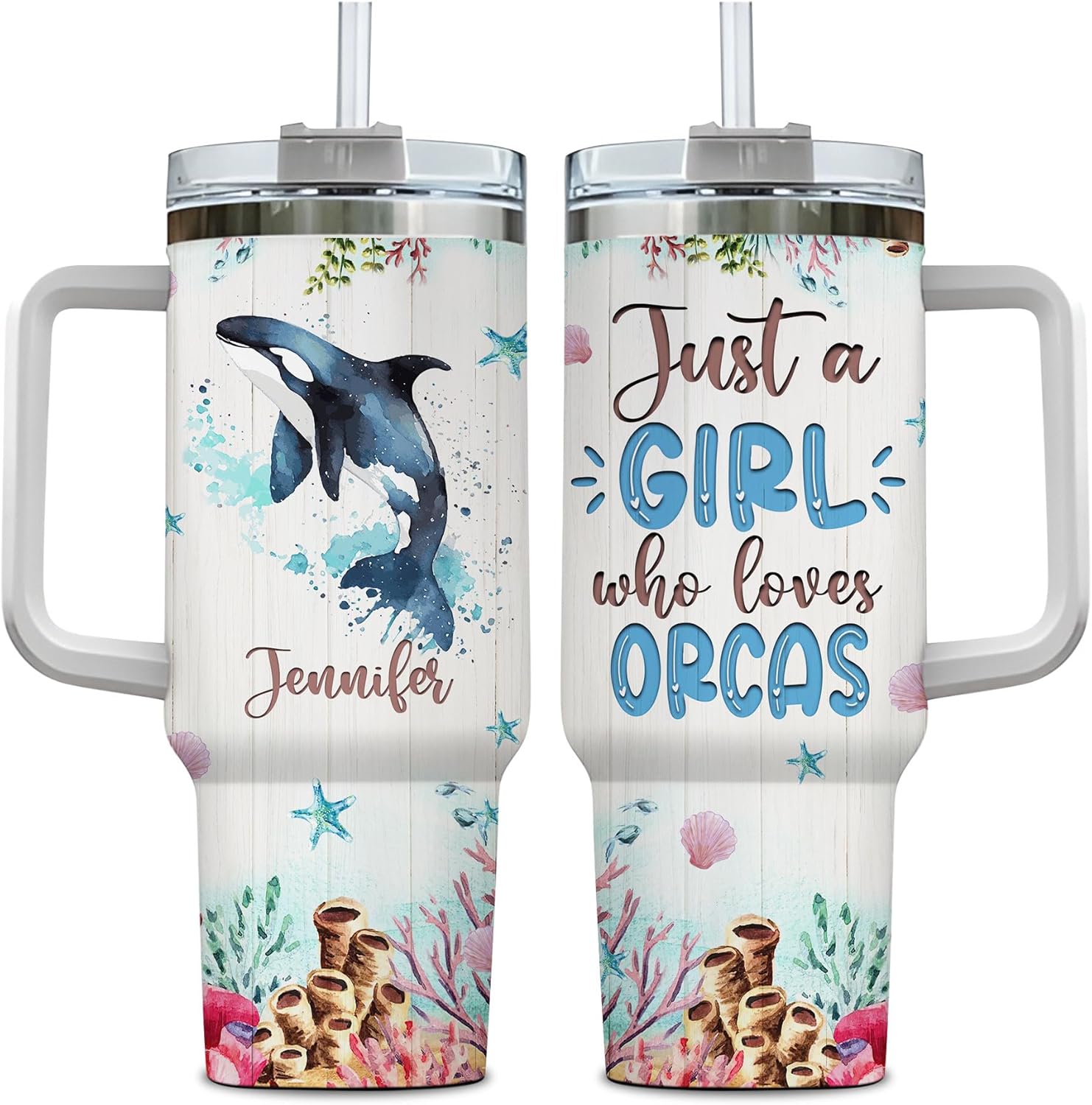 Amazon.com | Hyturtle Personalized Gifts For Orca Lover Tumbler 40oz ...