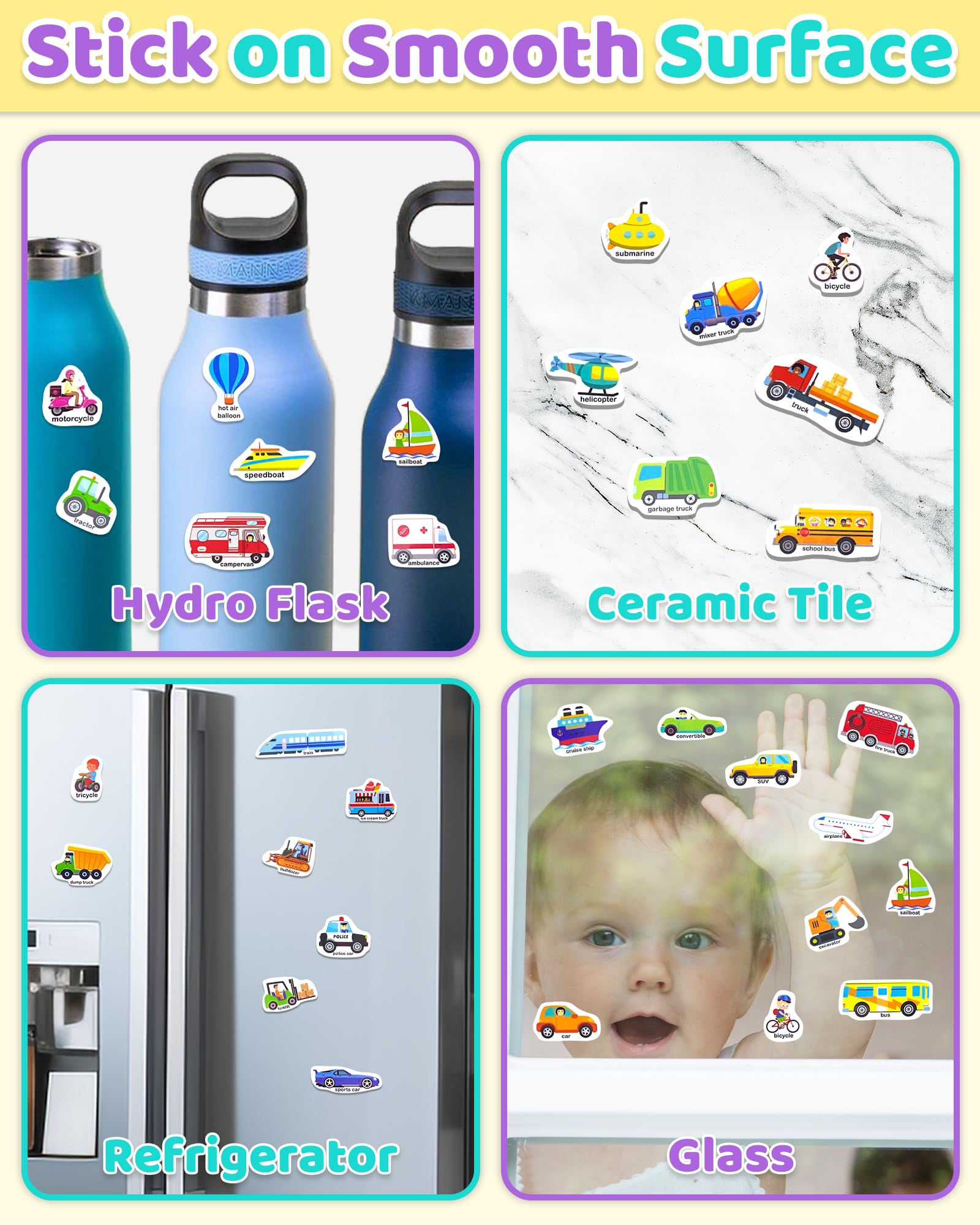 Snapklik.com : Benresive Reusable Sticker Book For Toddlers 2-4 Years ...
