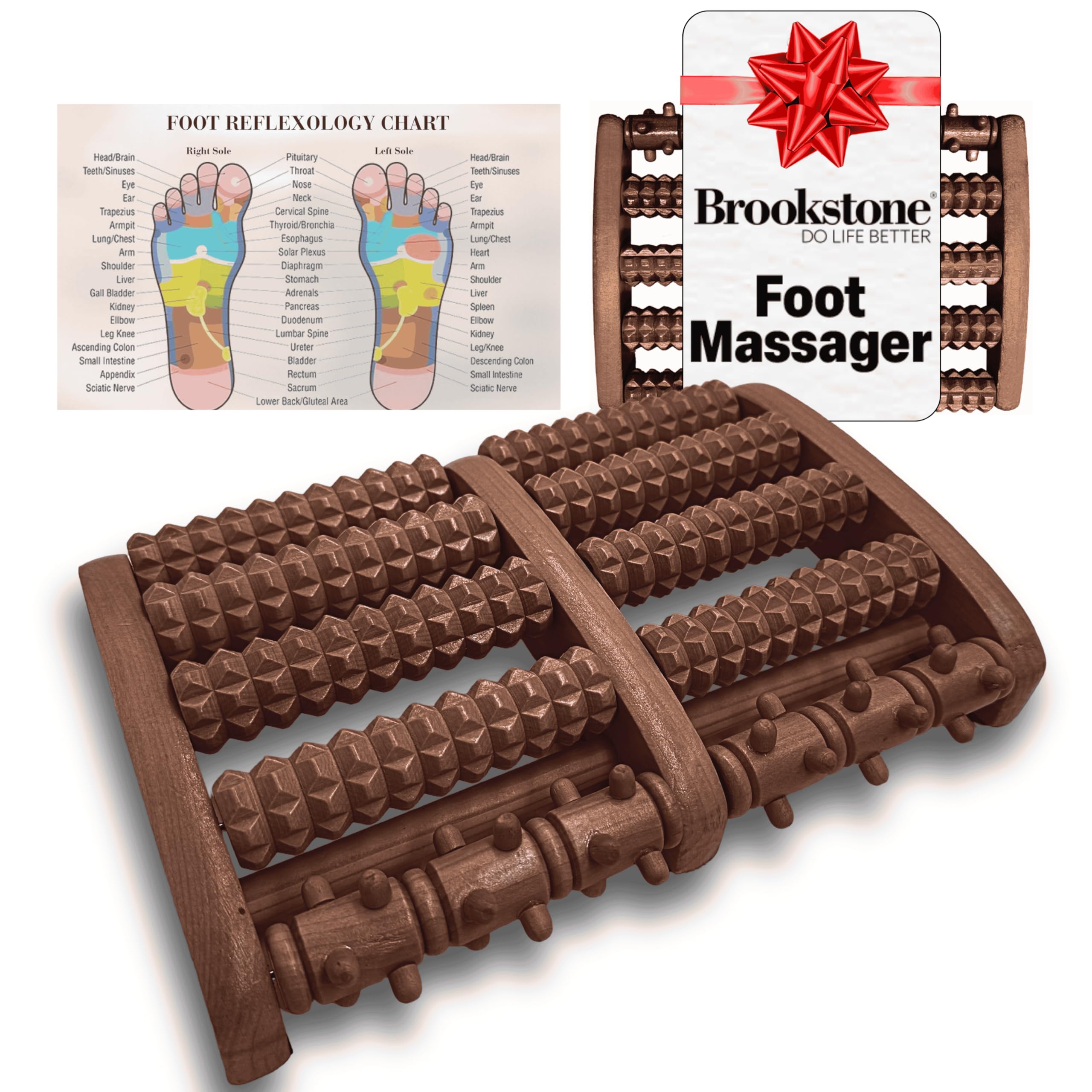 Amazon.com: Brookstone Foot Roller Massager for Plantar Fasciitis ...