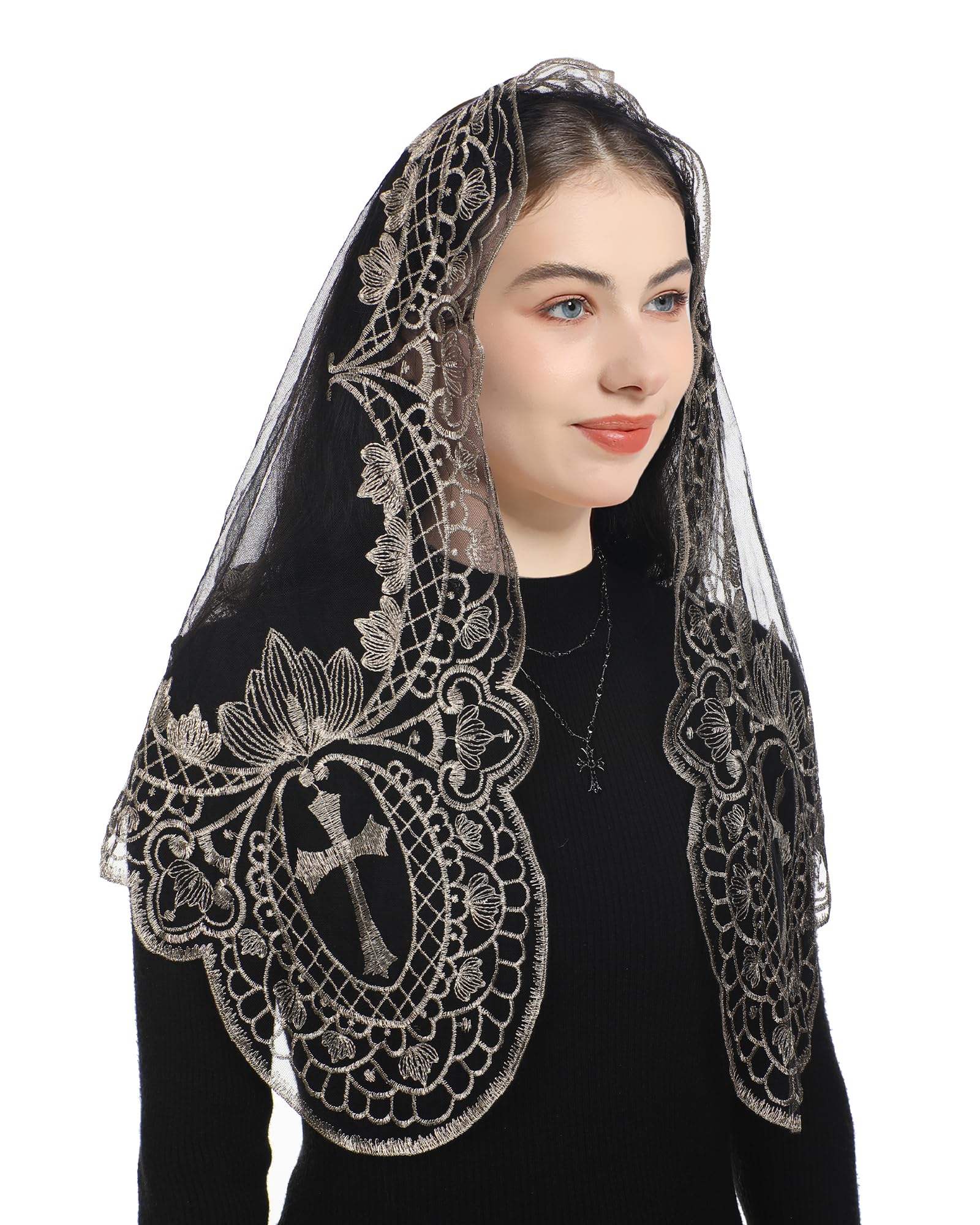 Snapklik.com : Triangular Cross Holy Grail Veil- Triangular Cross ...