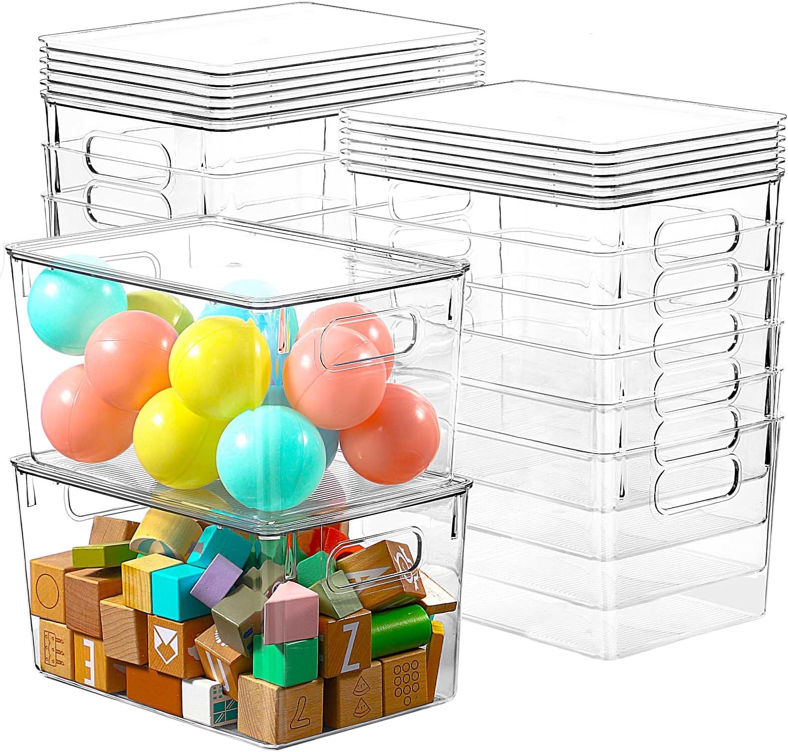 Amazon.com - Sterilite 54 Quart Clear Plastic Stackable Storage ...
