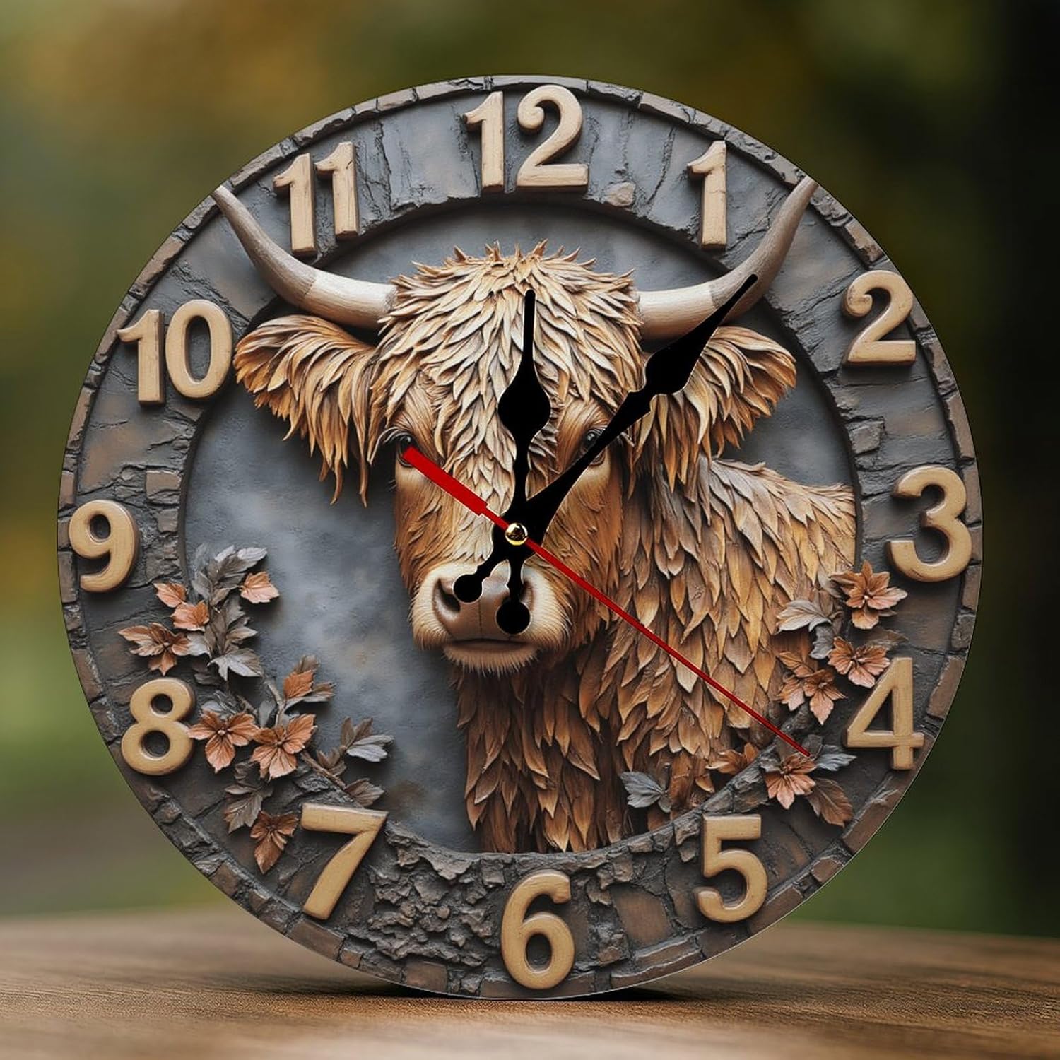 Amazon.com: Buewutiry Decorative Wall Clocks Battery Operated - 10 Inch ...