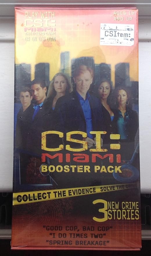 Amazon.com: CSI: Miami Booster Pack - 3 New Crime Stories : Toys & Games