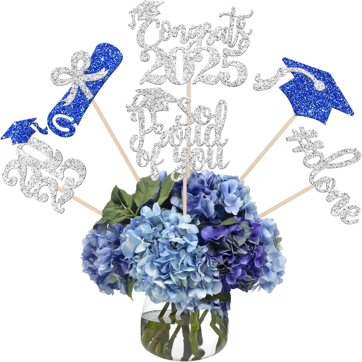 Amazon.com: 12 PCS 2025 Graduation Centerpiece Sticks Diploma Done ...