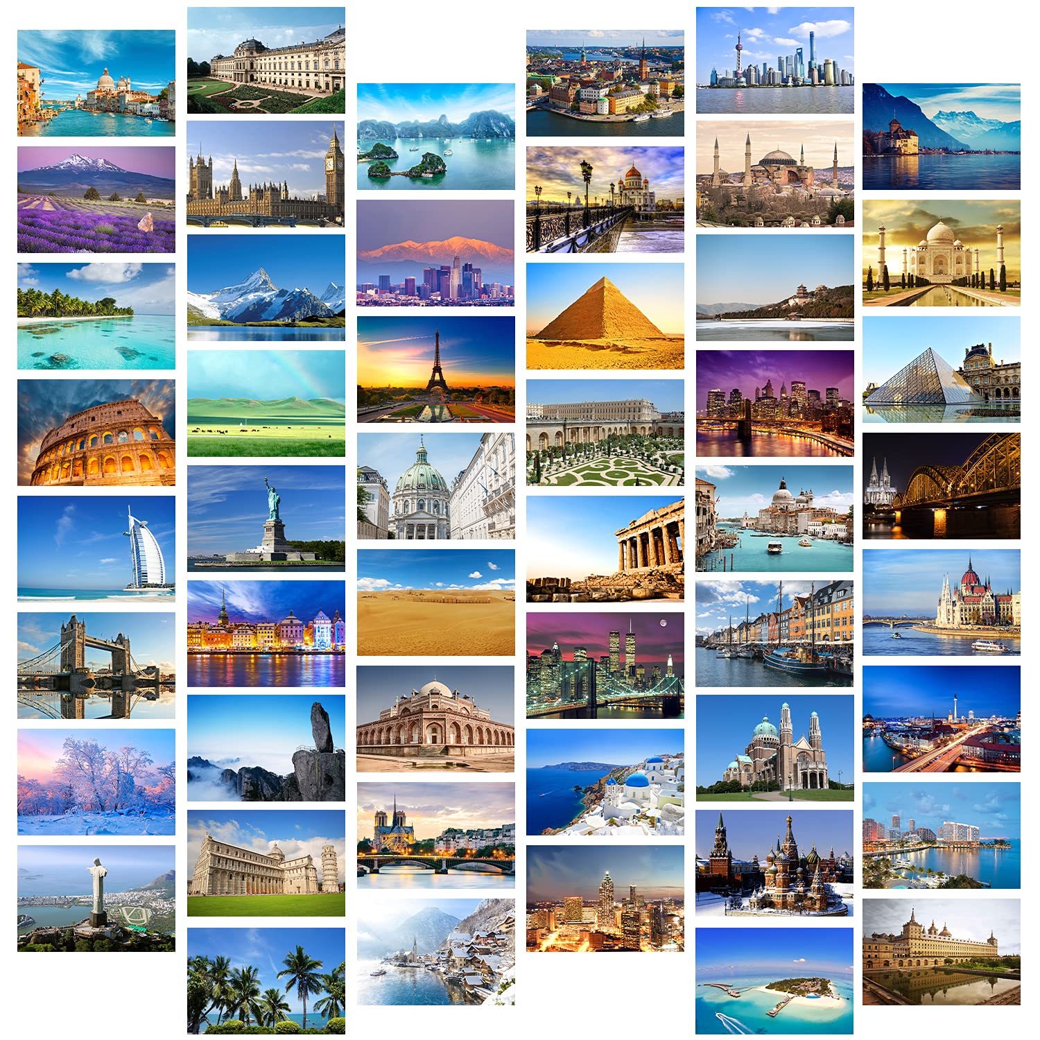 Blue Wall Collage Kit Aesthetic Pictures World Building Collage Kit ...