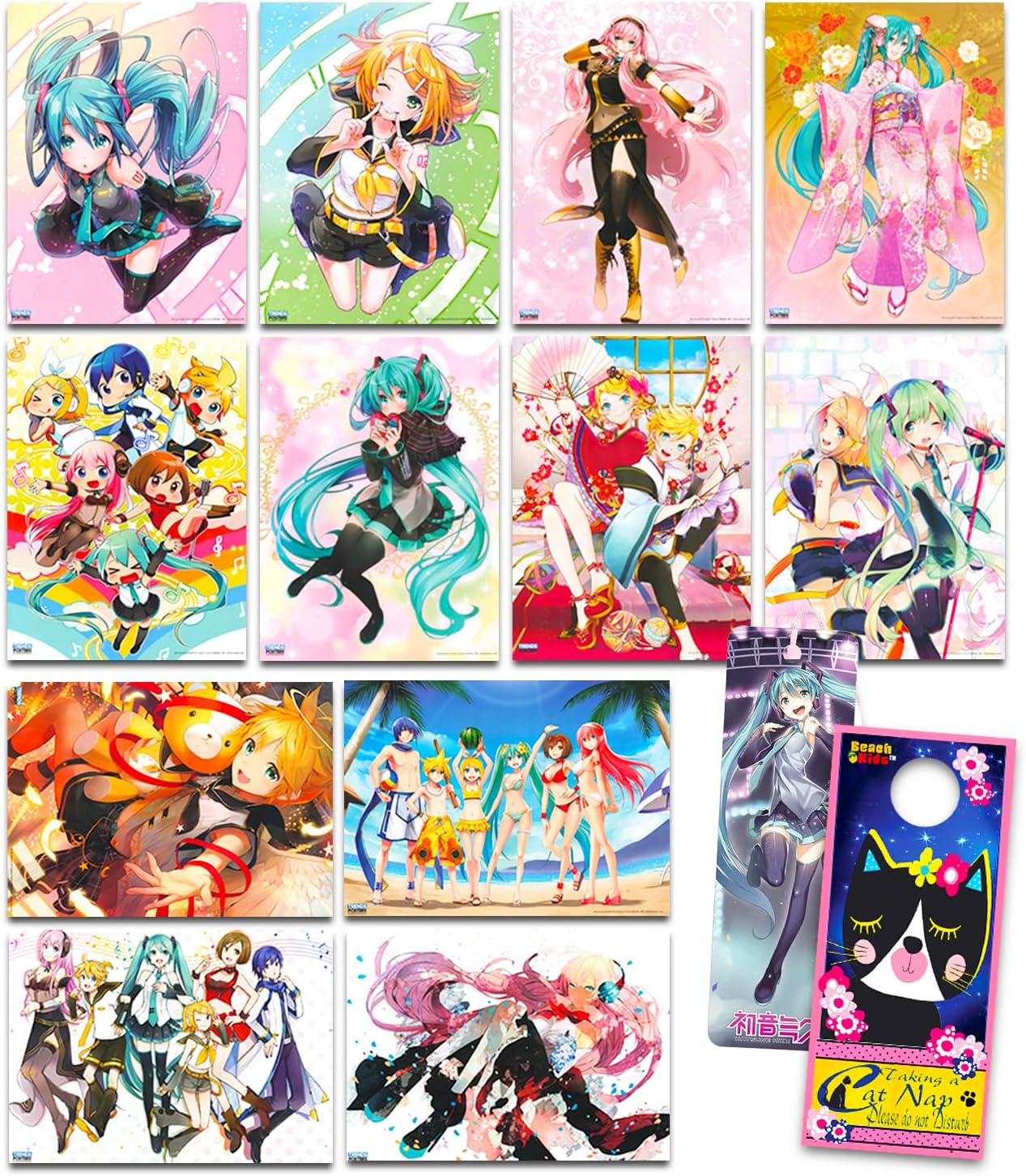 Amazon.com: Hatsune Miku Poster Bundle - 12 Pack Wall Decorations for ...