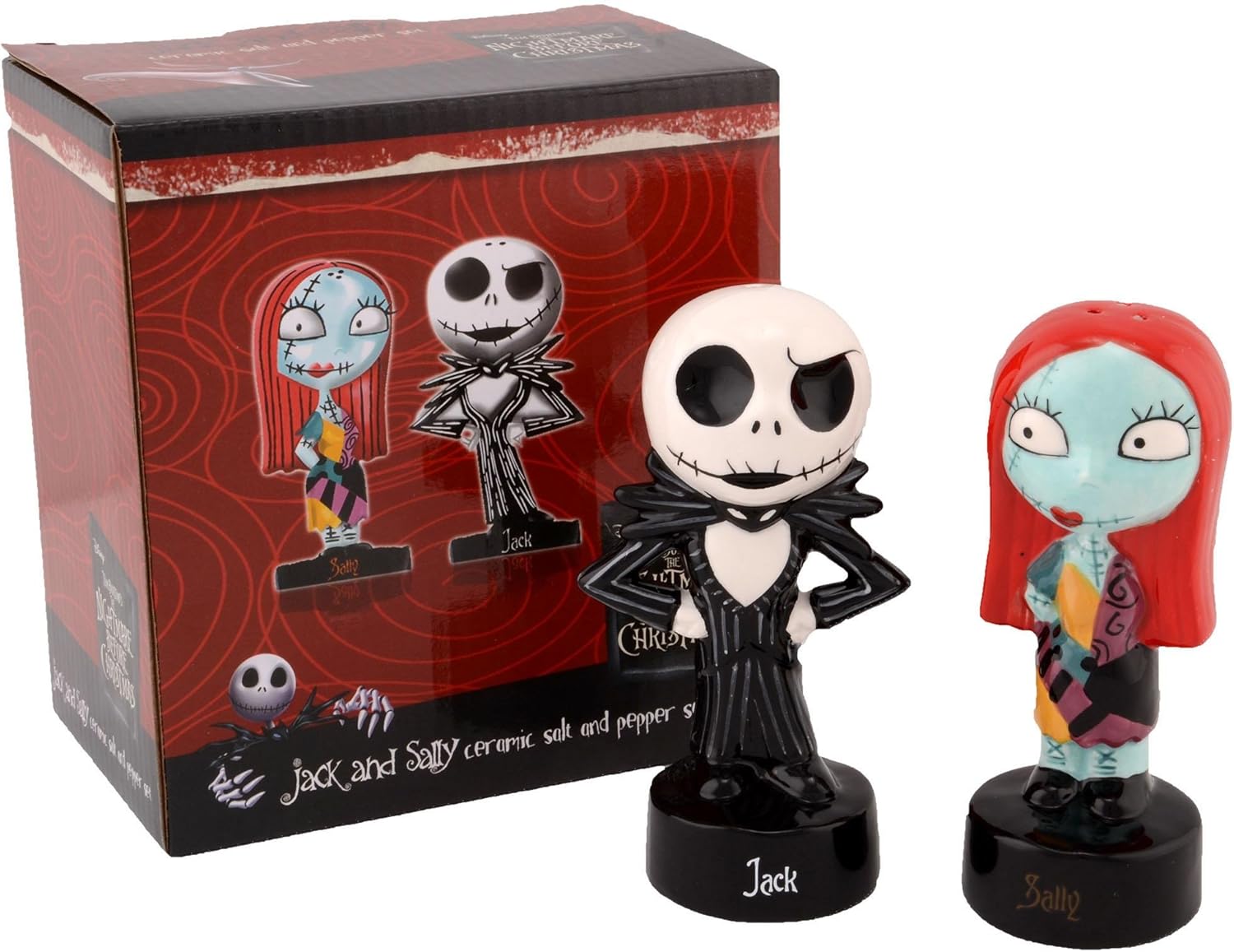Amazon.com: Nightmare Before Christmas Jack and Sally Salt and Pepper ...