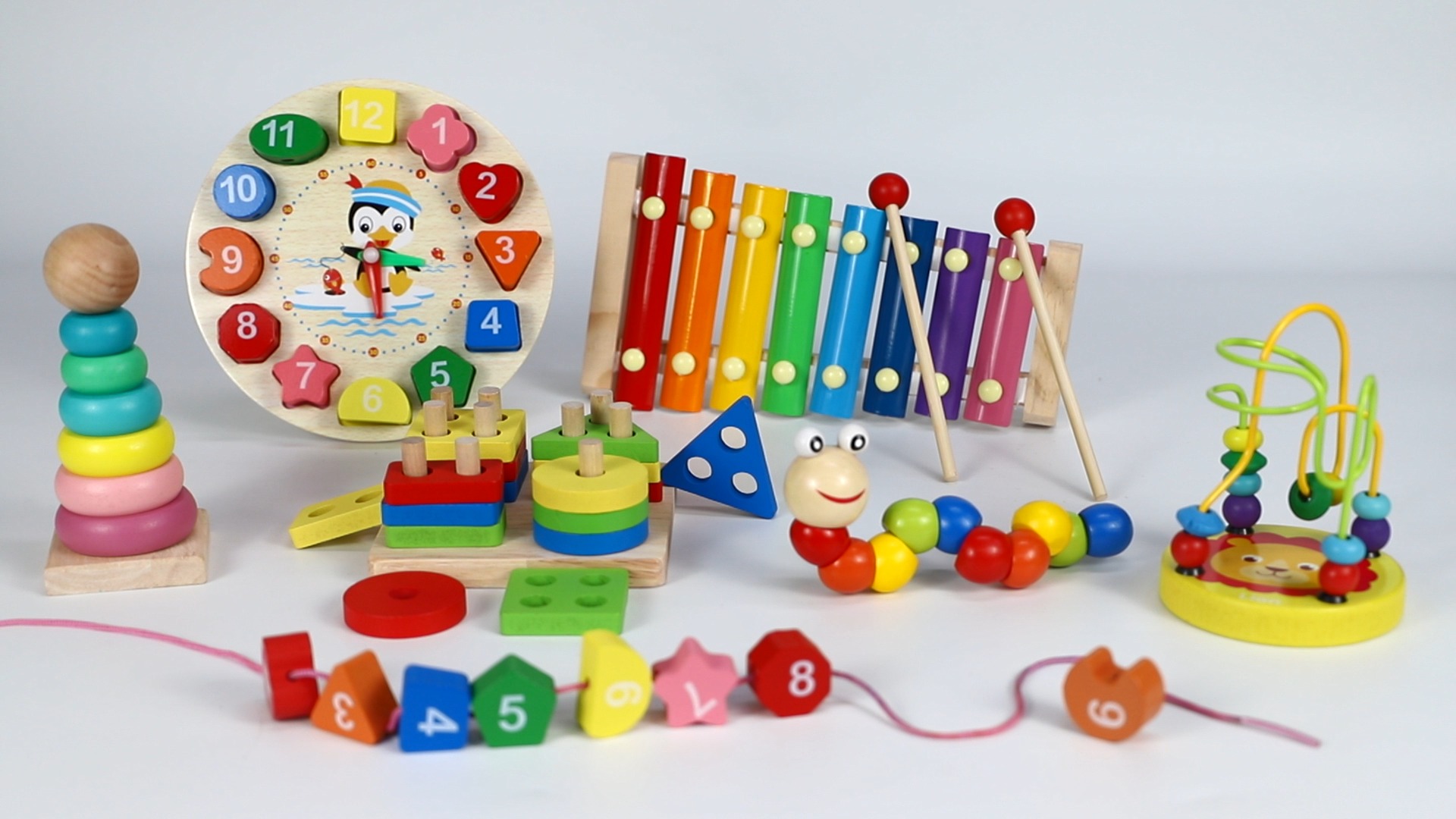 Watch 6PCS Wooden Toy Sets on Amazon Live
