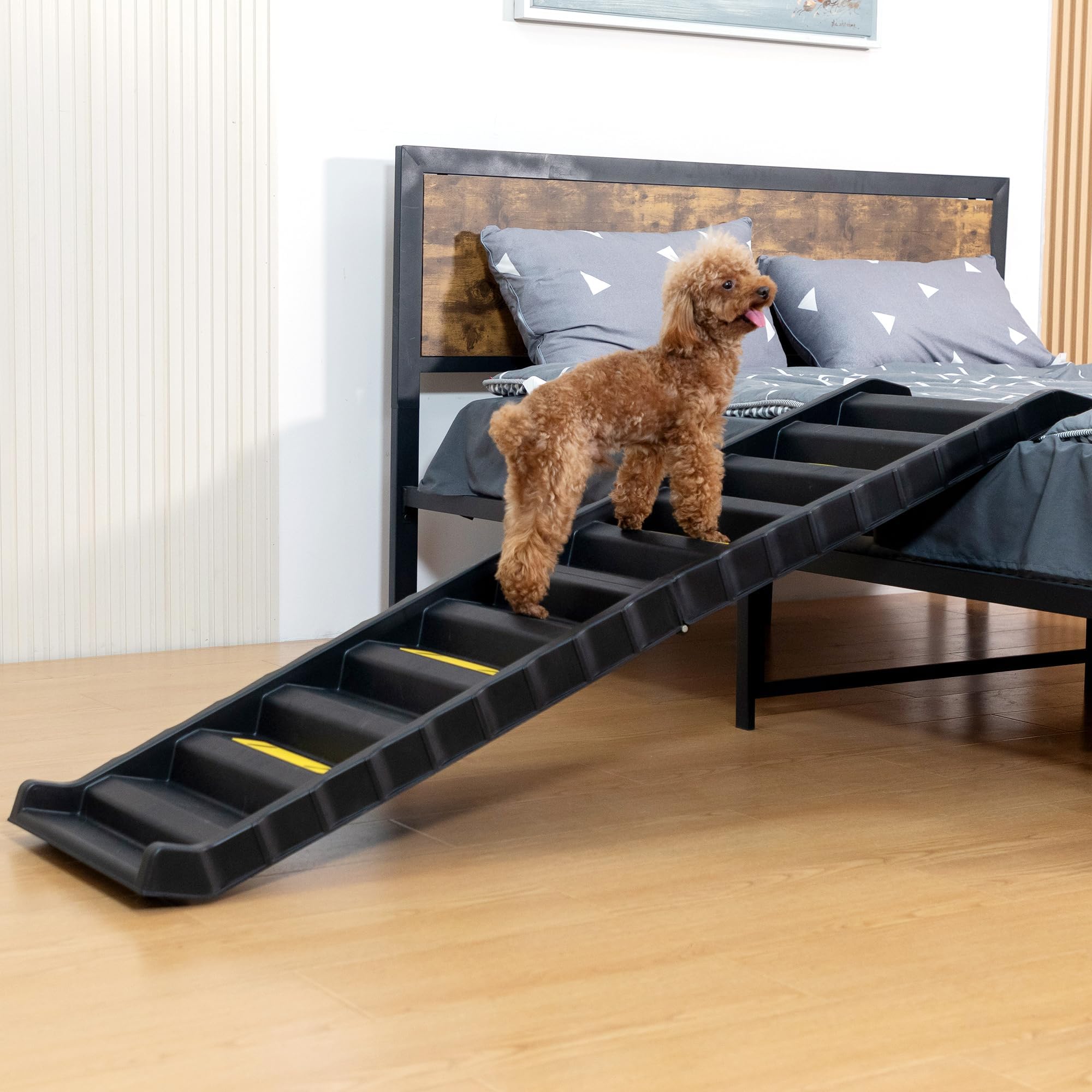 Amazon.com : 61“L Folding Dog Ramp for Cars with Anti-Slip Tape Portable Pet Ramp for SUV Truck ...
