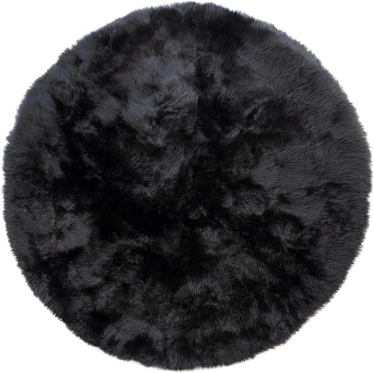 Amazon.com: FOTA Round Genuine Sheep Skin Rug - Soft Shaggy Area Rug ...