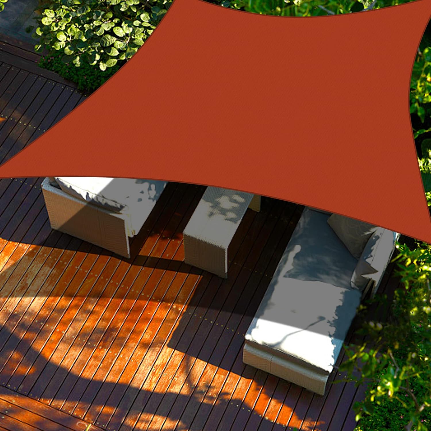 Amazon.com : AXT SHADE Rectangle Sun Shade Sail 12' x 24' Shades Canopy ...