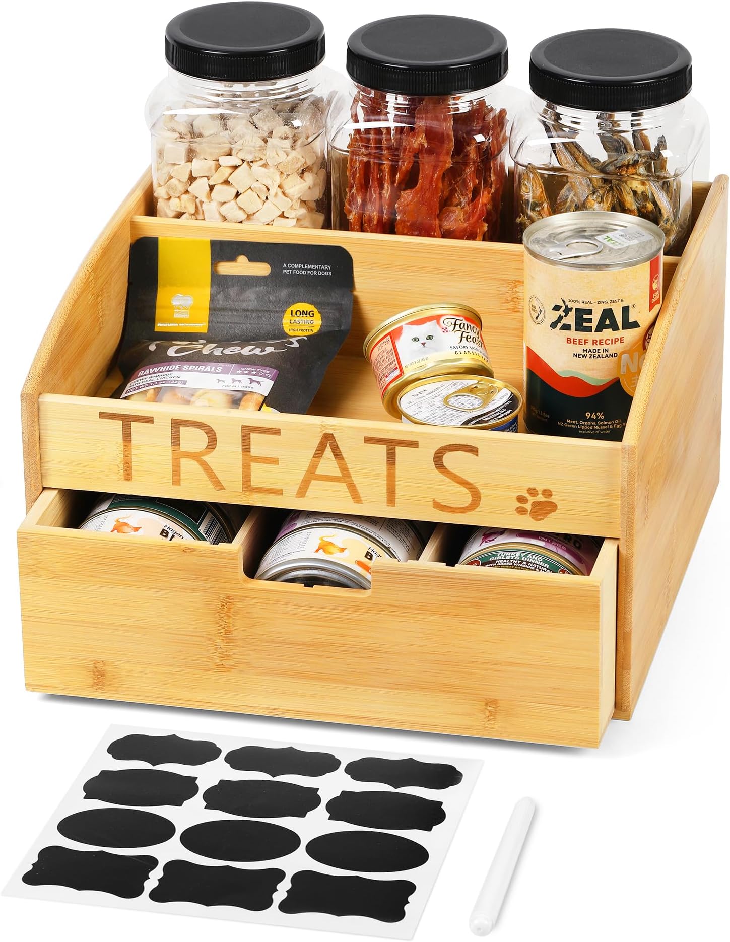 Amazon.com: Hlimior Large Dog Treats Container, Dog Cookie Jar for Dogs ...