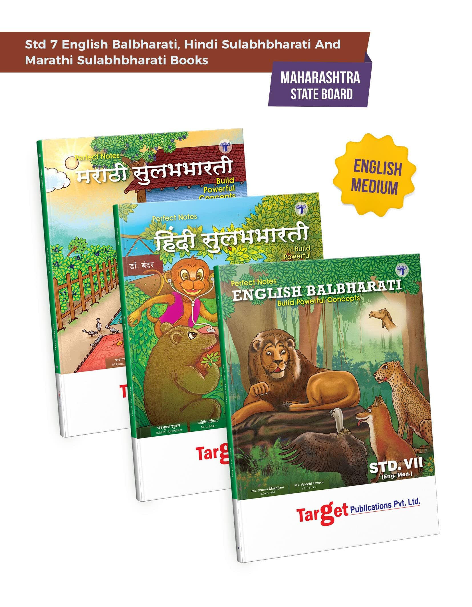 Std 7 English Balbharati, Hindi Sulabhbharati And Marathi Sulabhbharati ...
