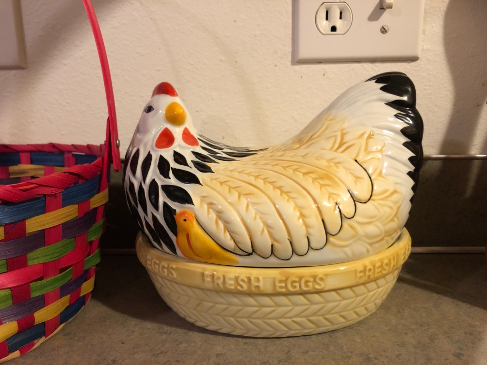 Amazon.com: Mason Cash Mother Chip Resistant Hen Nest Egg Storage, 21 x ...
