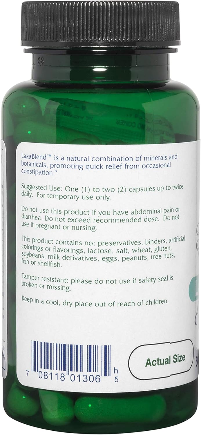 Buy Vitanica LaxaBlend, Natural Laxative, Vegan, 60 Capsules Online at ...